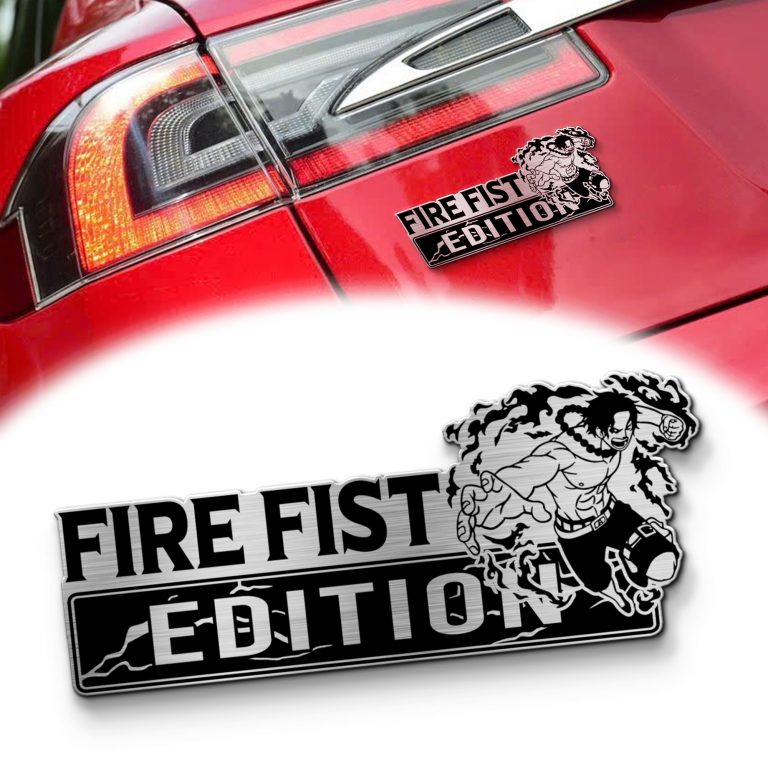 Ace Fire Fist Edition Laser-Engraved Car Badge – BohoPride
