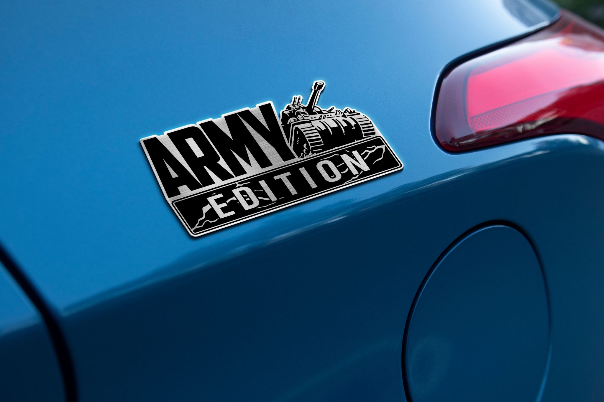 Army Edition Laser Engraved Car Badge – BohoPride