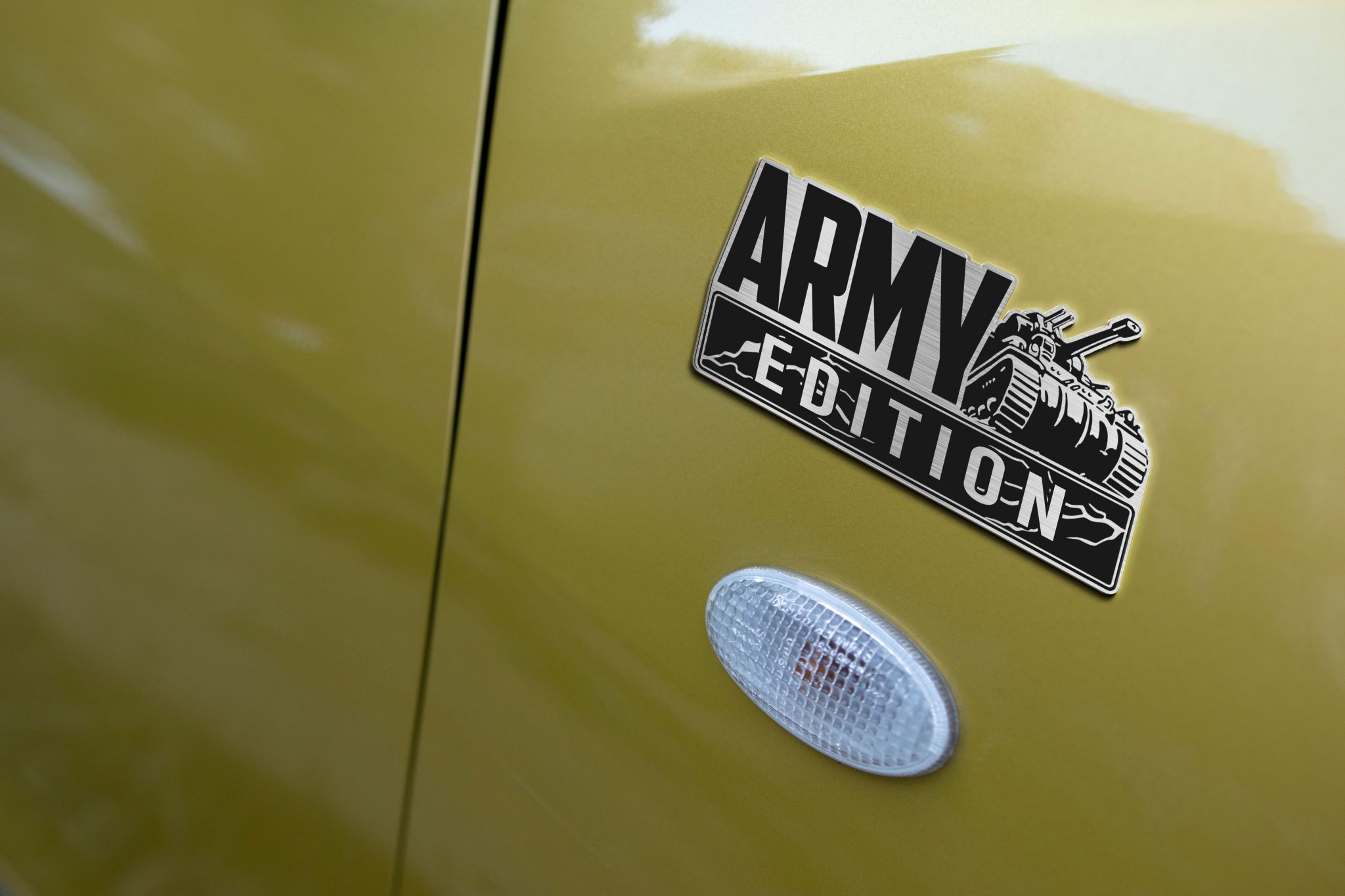 Army Edition Laser Engraved Car Badge – BohoPride