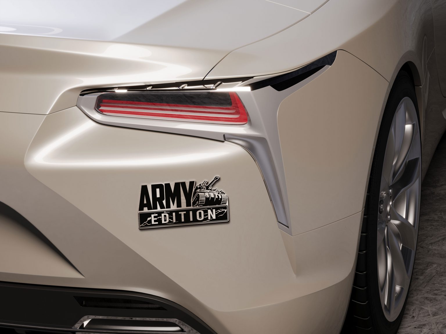 Army Edition Laser Engraved Car Badge – BohoPride