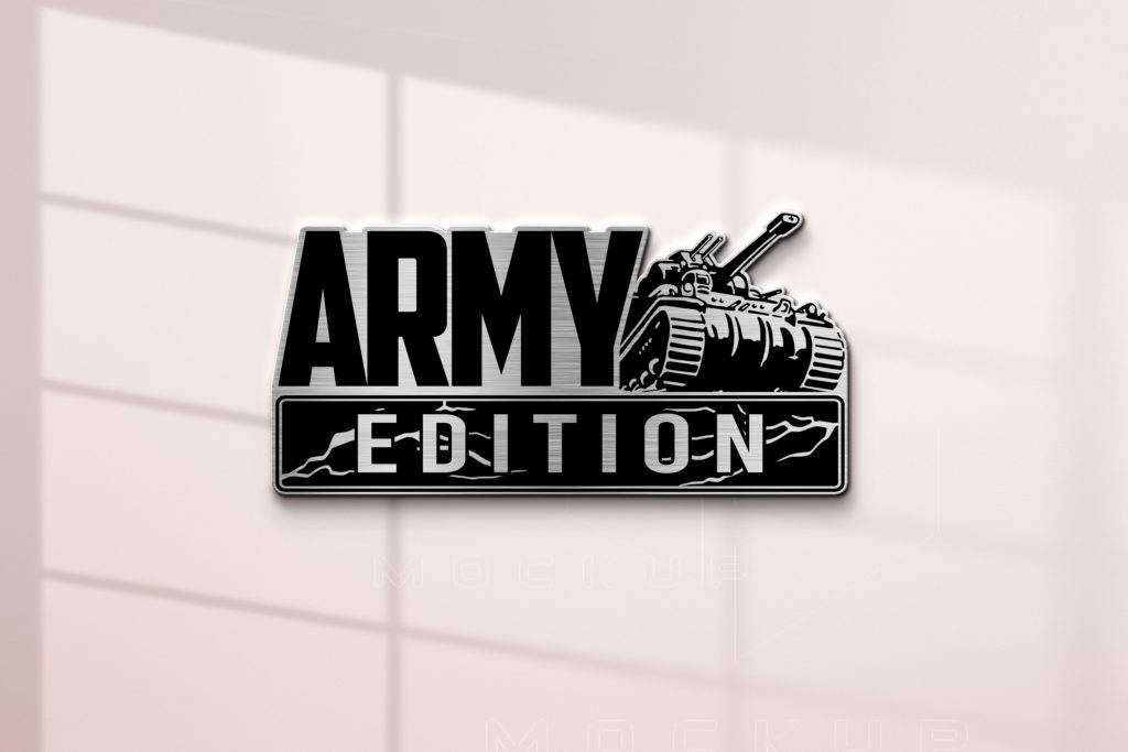 Army Edition Laser Engraved Car Badge – BohoPride