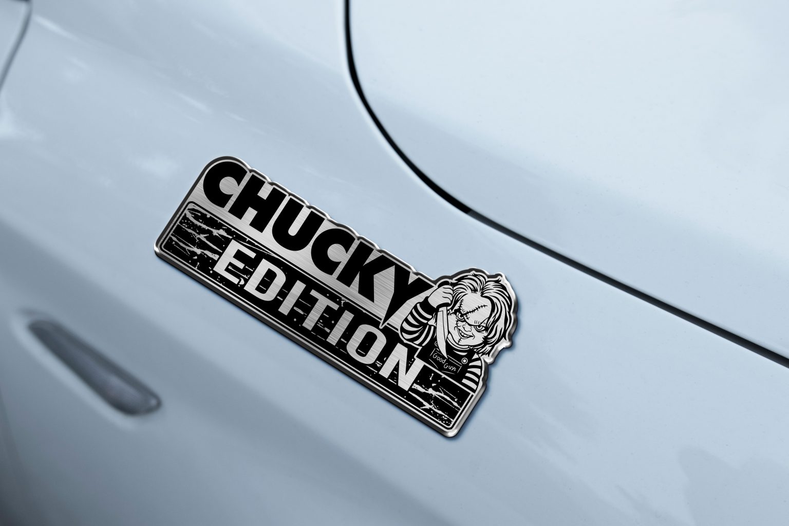 Chucky Edition Laser Engraved Car Name Emblem – BohoPride