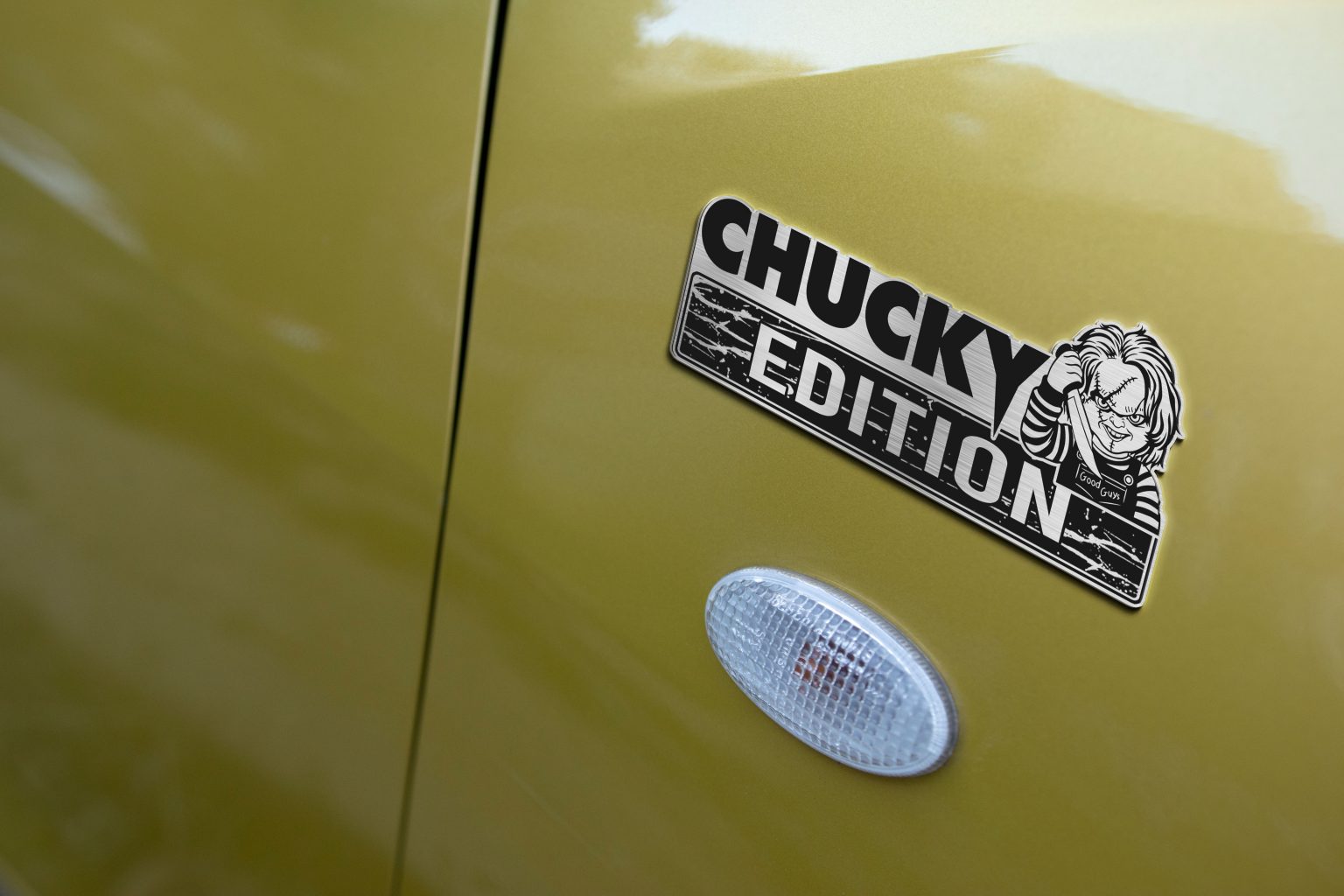 Chucky Edition Laser Engraved Car Name Emblem – BohoPride