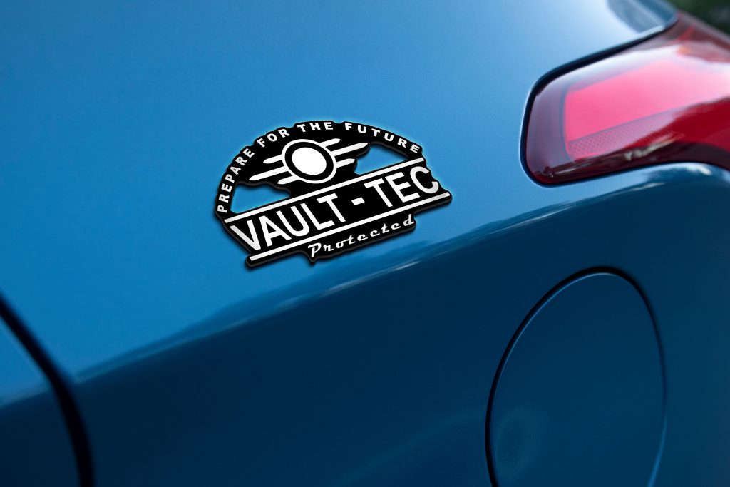 Fallout Vault Tec Edition Laser-Engraved Car Badge – BohoPride