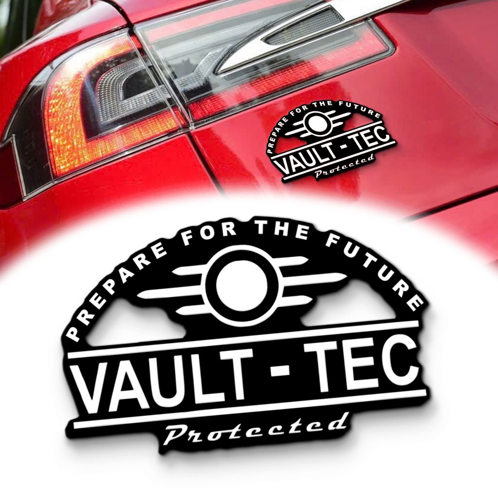 Fallout Vault Tec Edition Laser-Engraved Car Badge – BohoPride