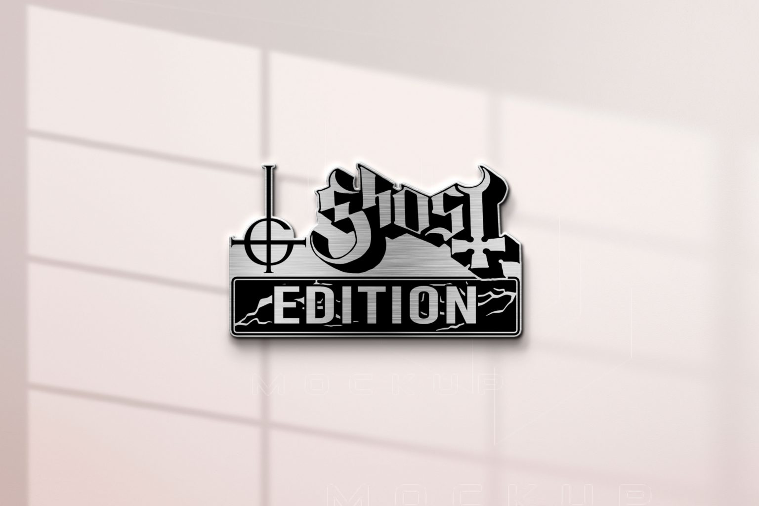 Ghost Band Edition Laser Engraved Car Name Emblem – BohoPride