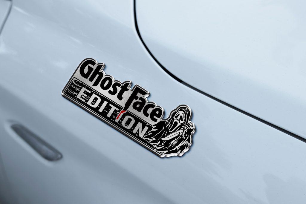 Ghost Face Edition Laser Engraved Car Name Emblem – BohoPride
