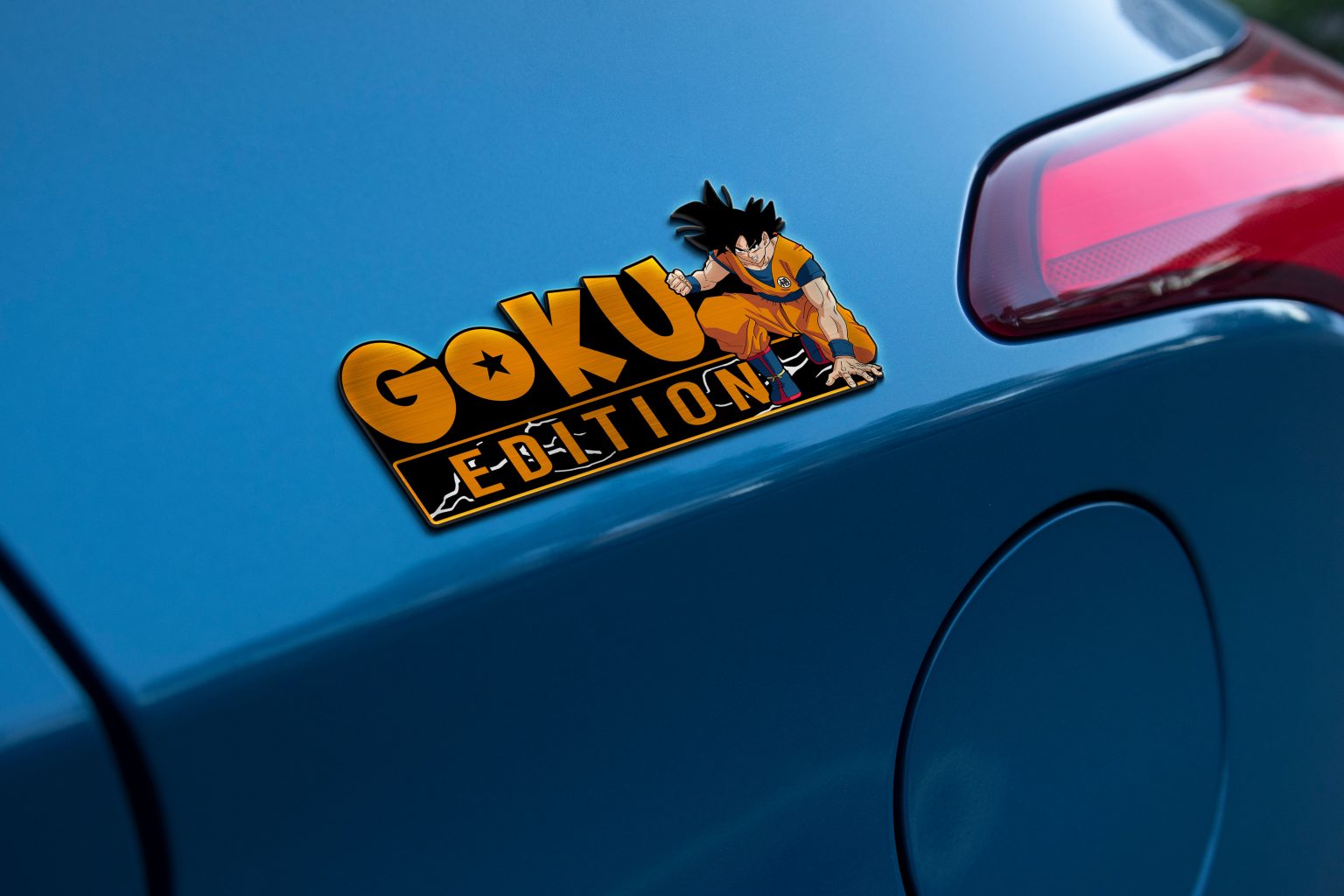 Goku Edition – Base Form Laser-Engraved Car Badge – BohoPride