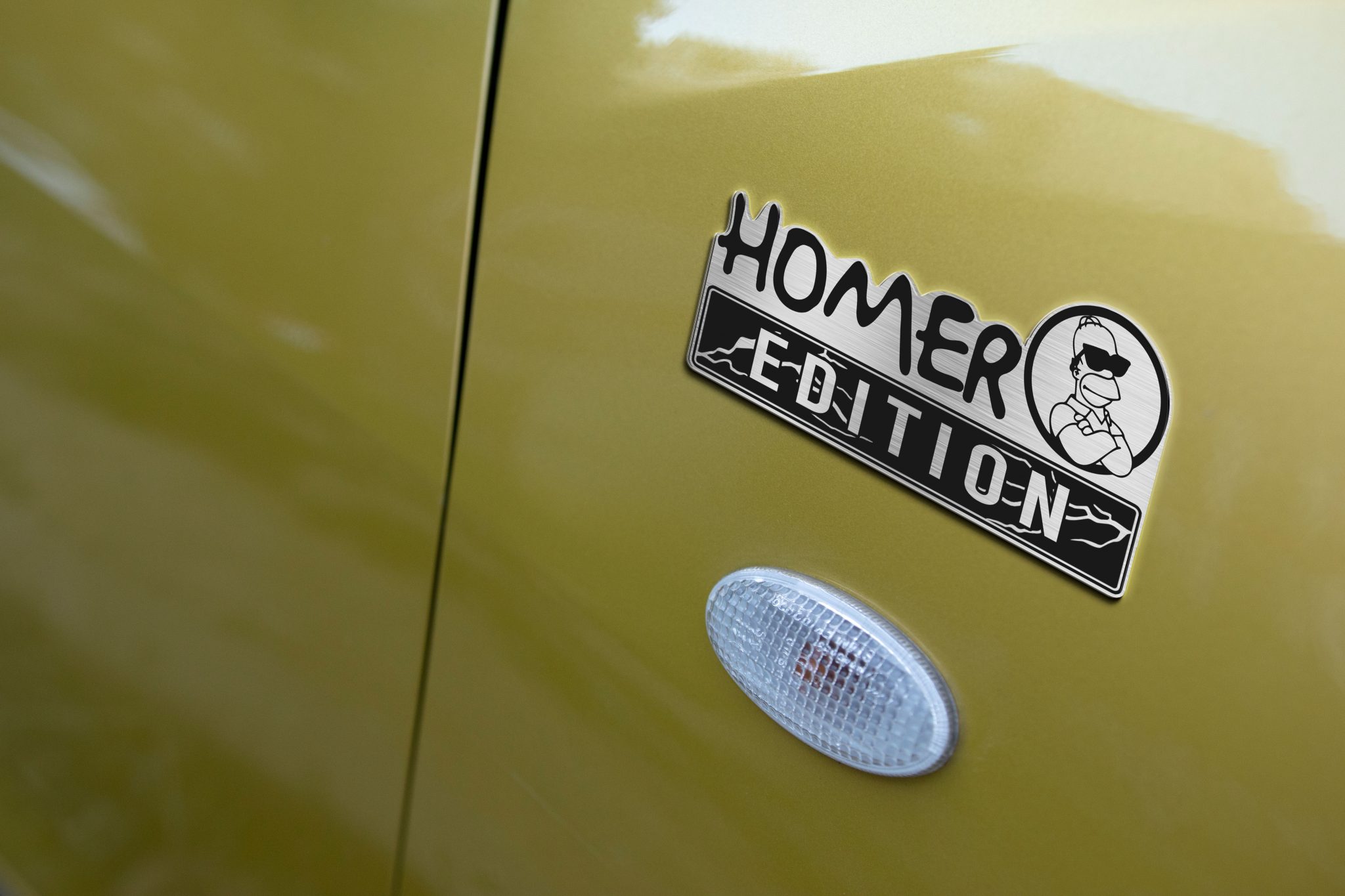 Homer Simpson Edition Laser Engraved Car Name Emblem – BohoPride