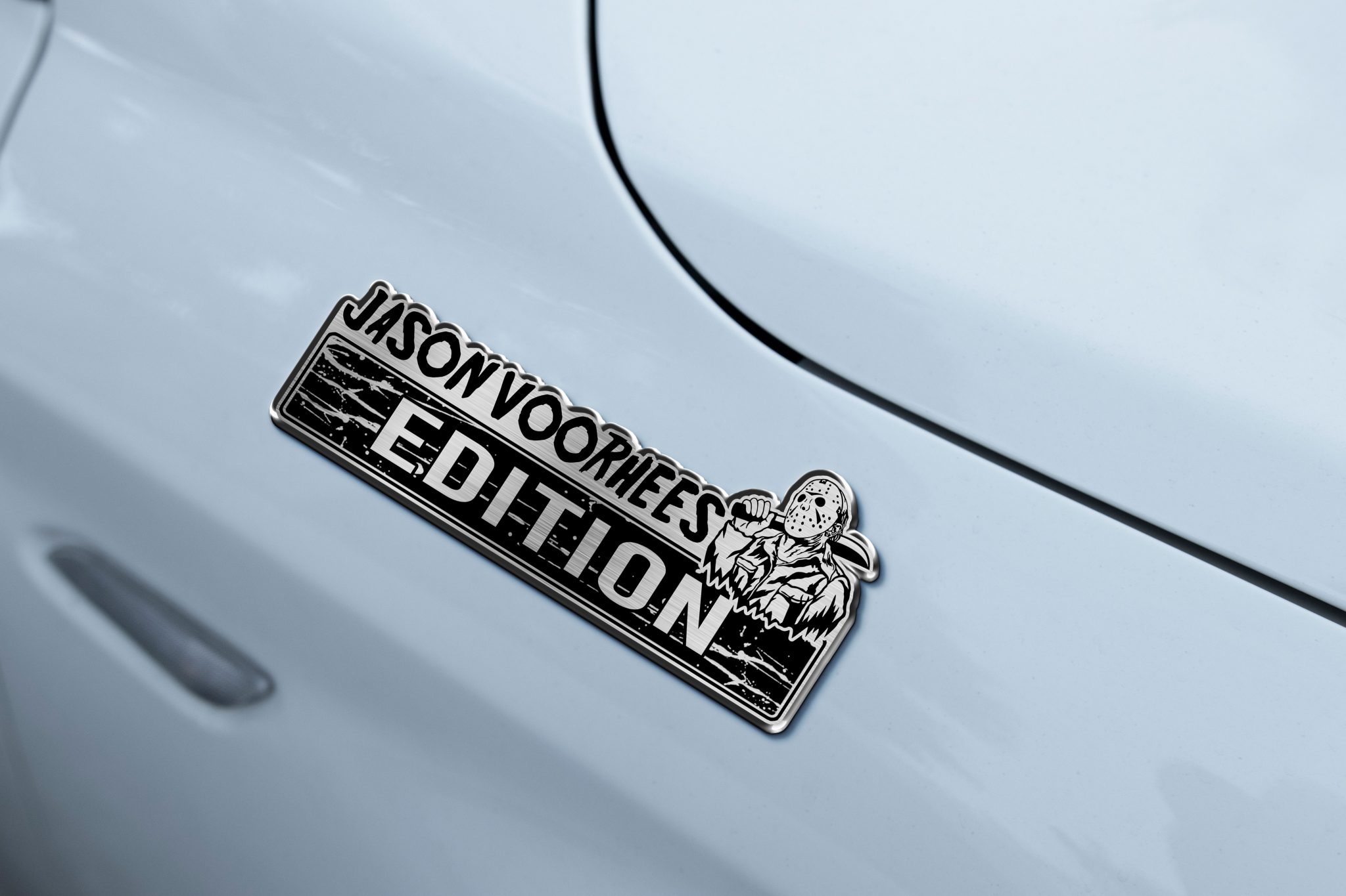 Jason Voorhees Edition Laser Engraved Car Name Emblem – BohoPride