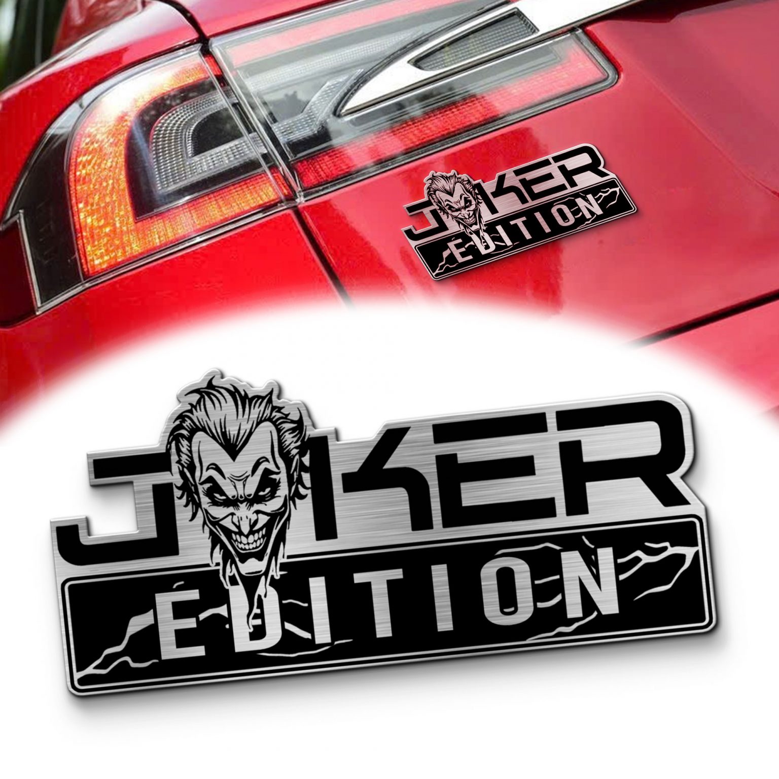 Joker Comic Edition Laser Engraved Car Emblem – BohoPride