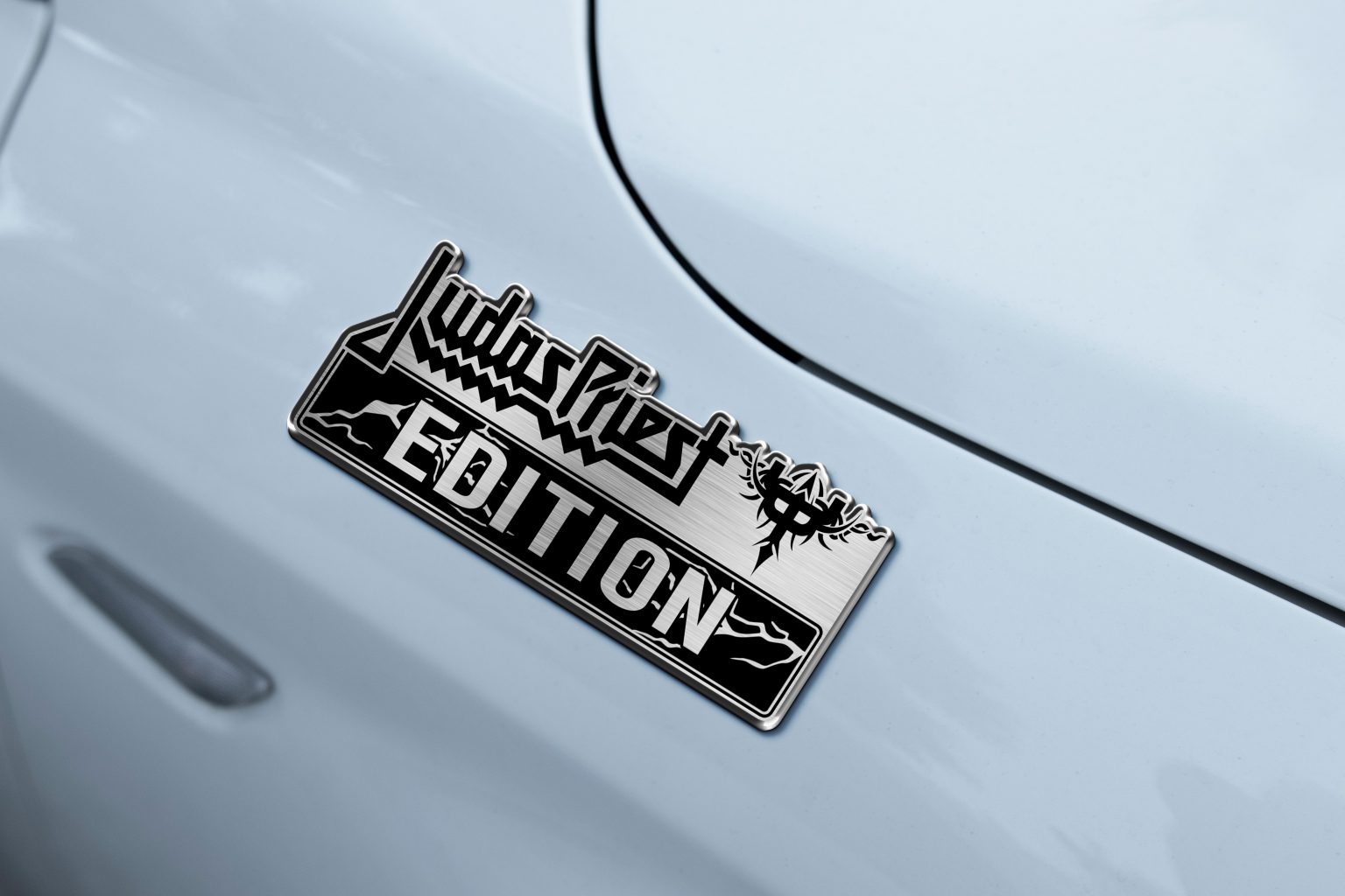 Judas Priest Edition Laser Engraved Car Name Emblem – BohoPride