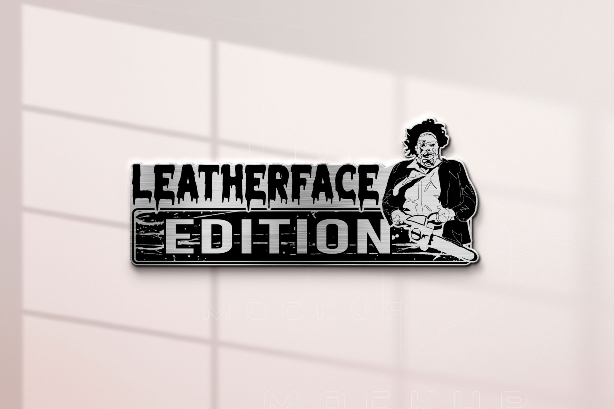 Leatherface Edition Laser Engraved Car Name Emblem – BohoPride