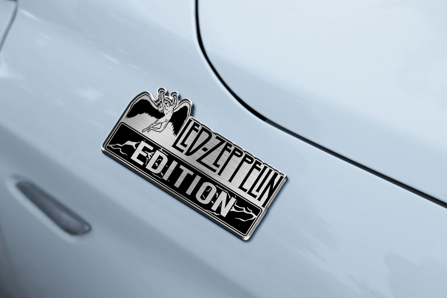 Led Zeppelin Edition Laser Engraved Car Name Emblem – BohoPride