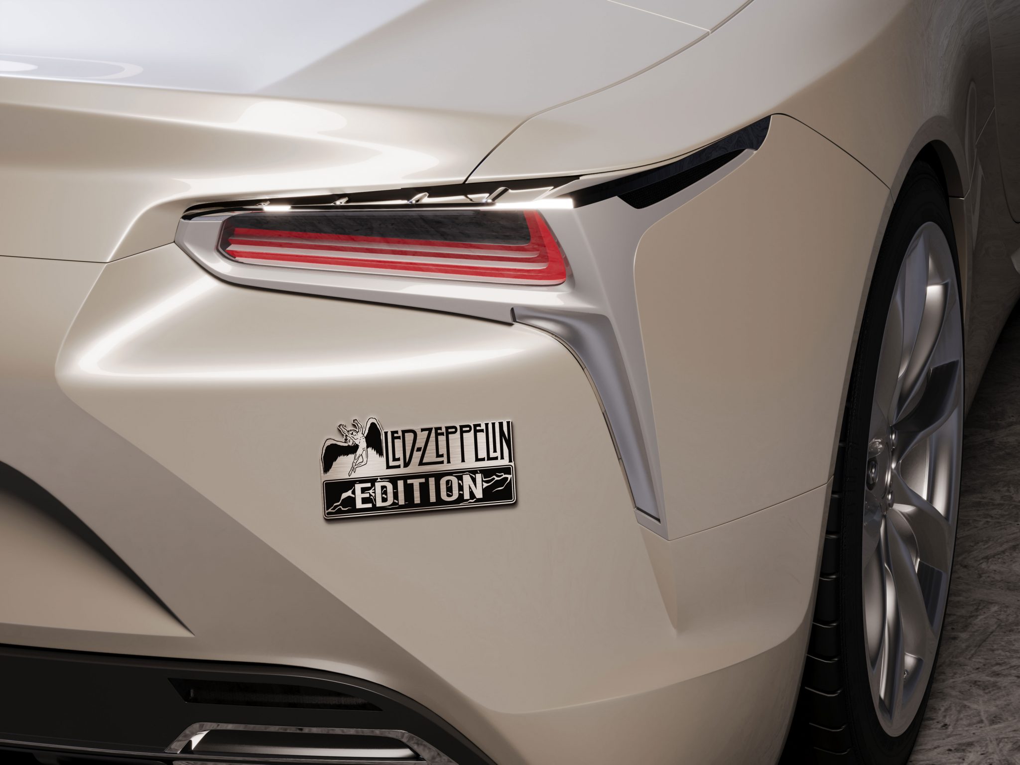 Led Zeppelin Edition Laser Engraved Car Name Emblem – BohoPride