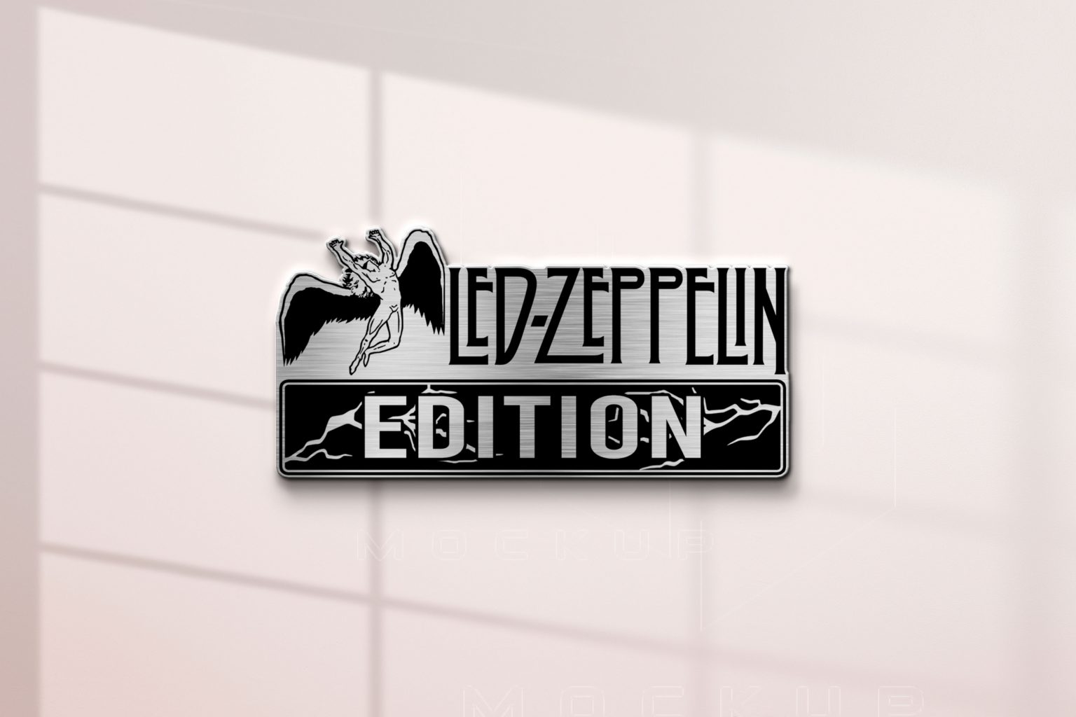 Led Zeppelin Edition Laser Engraved Car Name Emblem – BohoPride