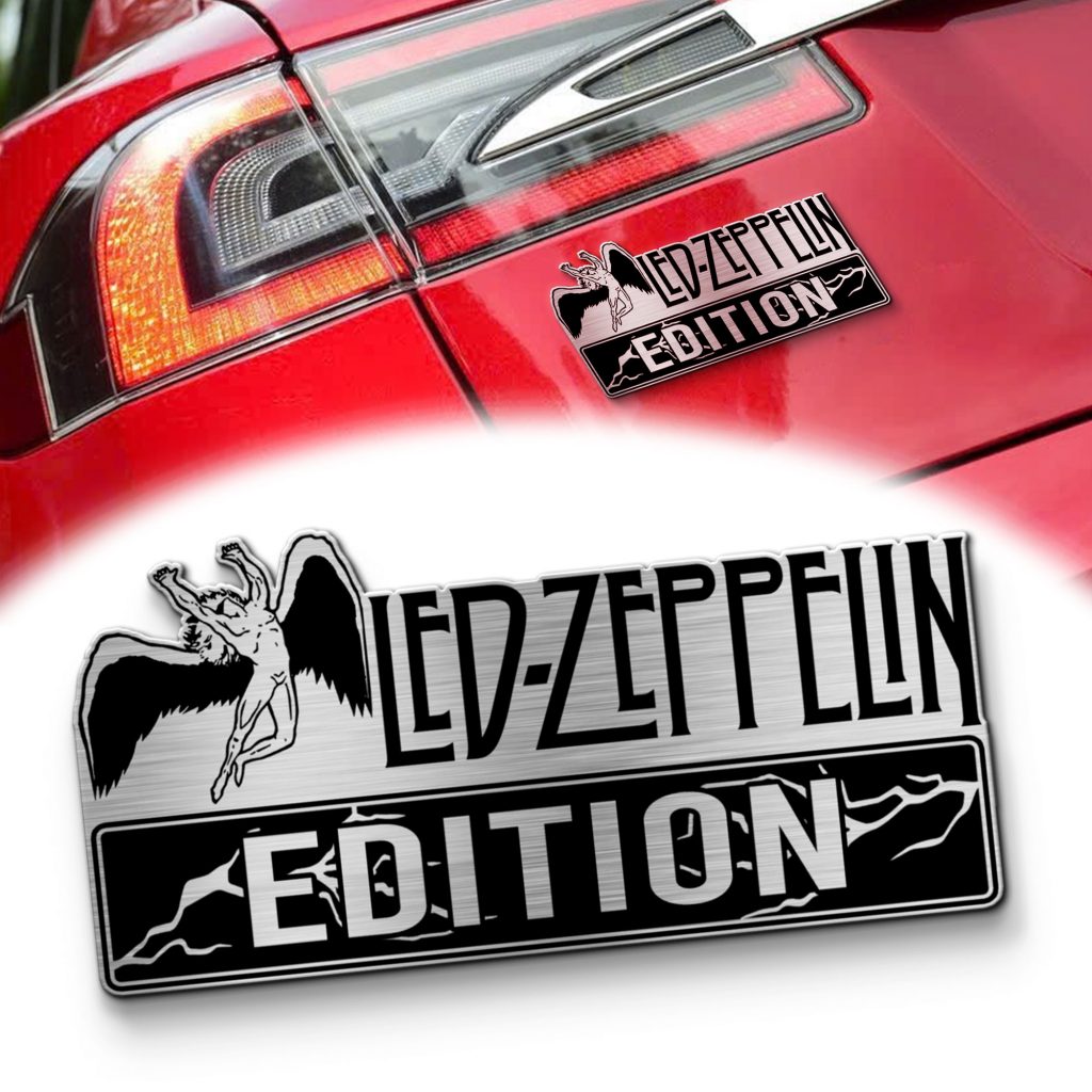 Led Zeppelin Edition Laser Engraved Car Name Emblem – BohoPride