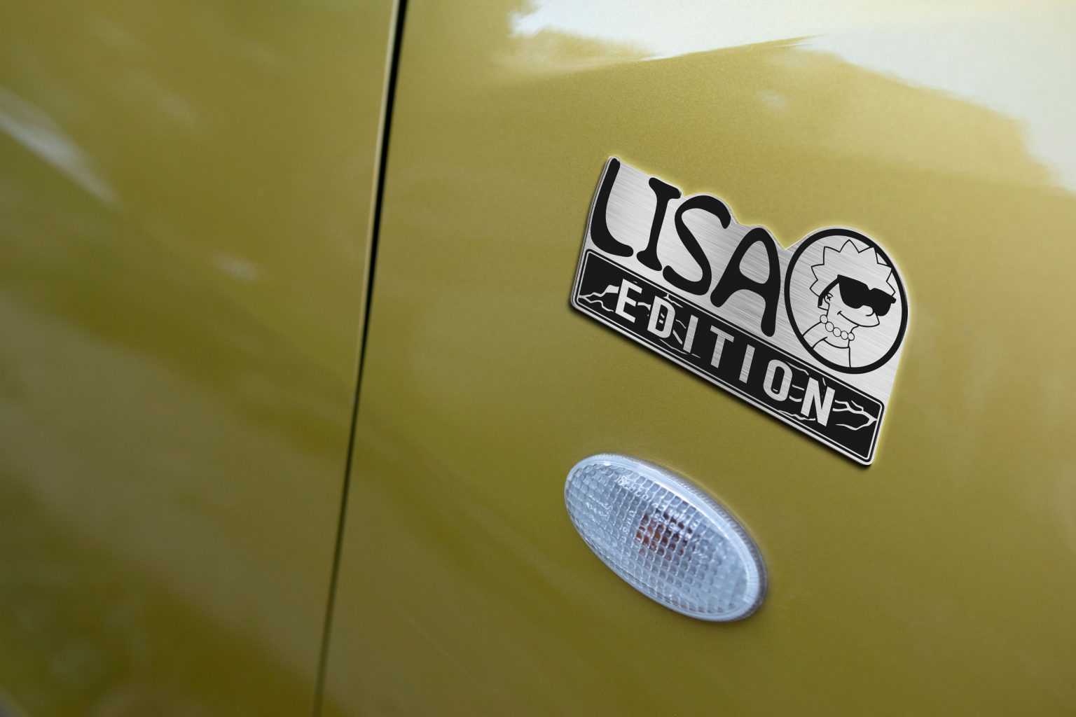 Lisa Simpson Edition Laser Engraved Car Name Emblem – BohoPride
