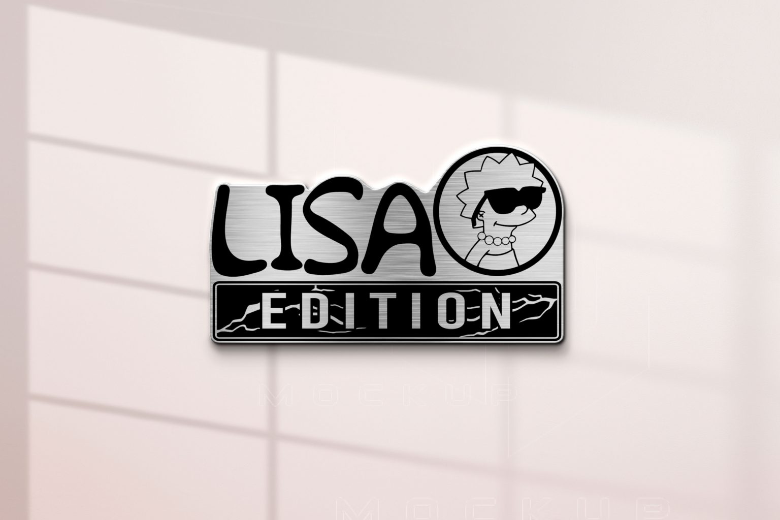 Lisa Simpson Edition Laser Engraved Car Name Emblem – BohoPride
