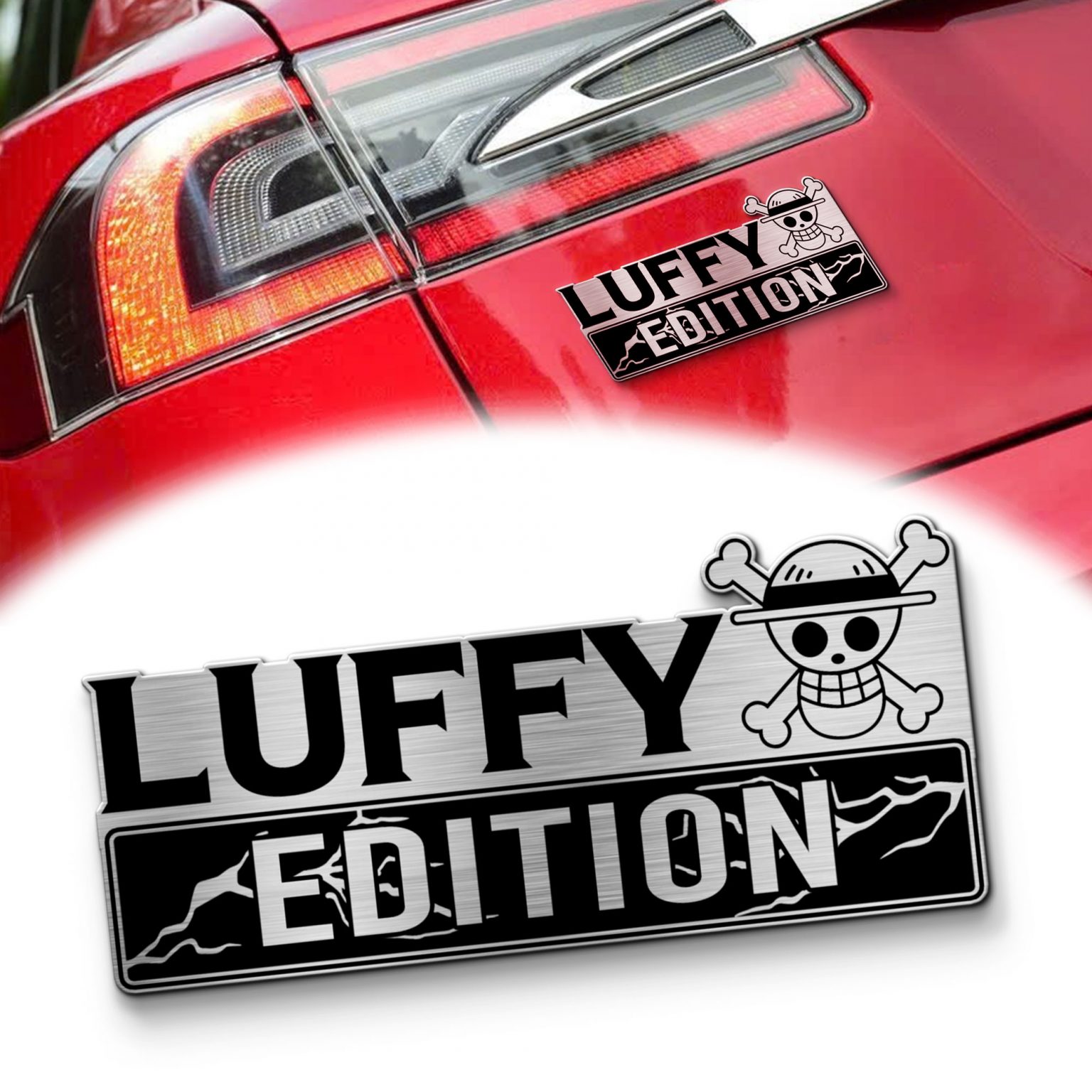 Luffy Edition Laser-Engraved Car Badge – BohoPride