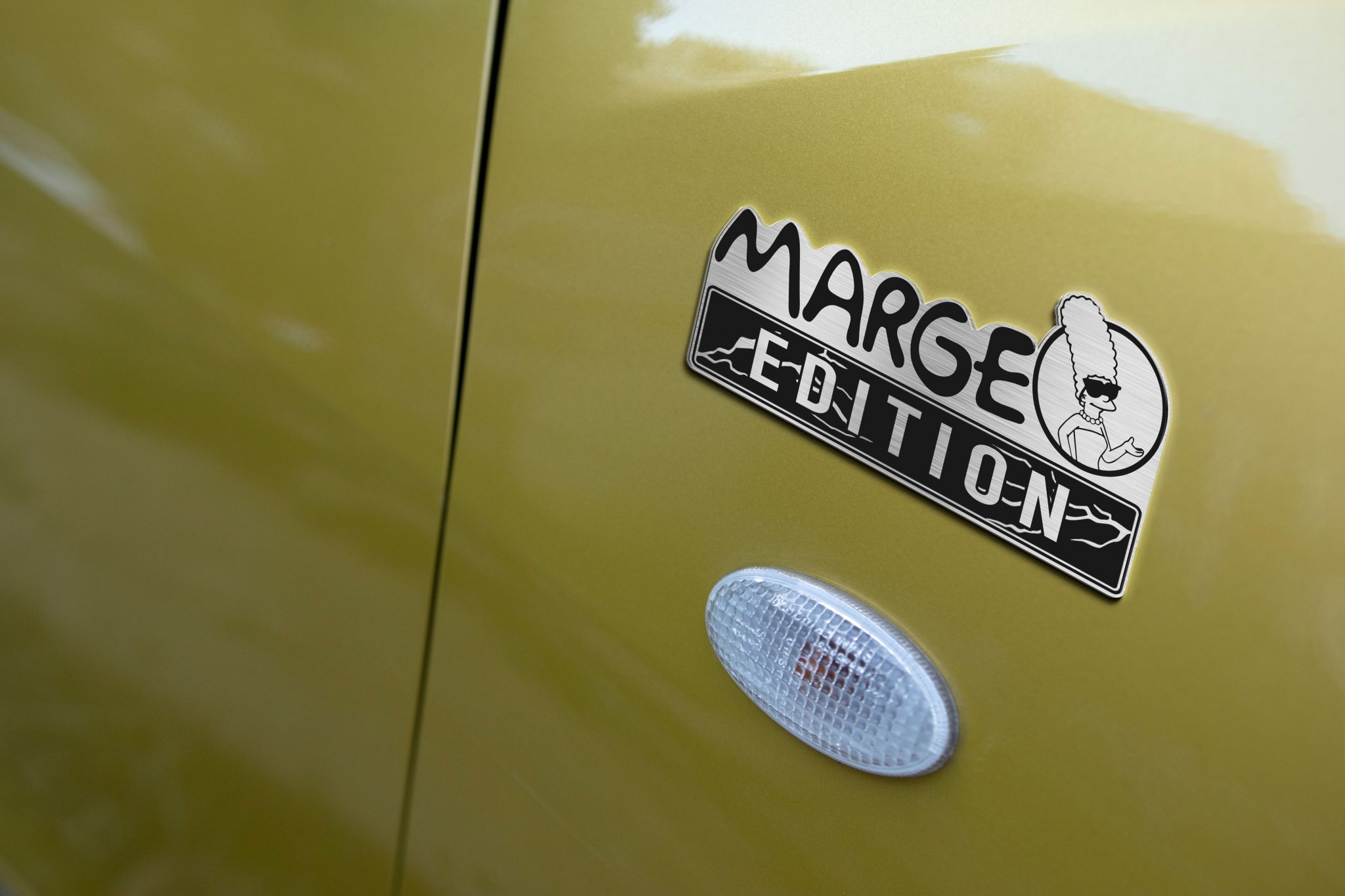 Marge Simpson Edition Laser Engraved Car Name Emblem – BohoPride