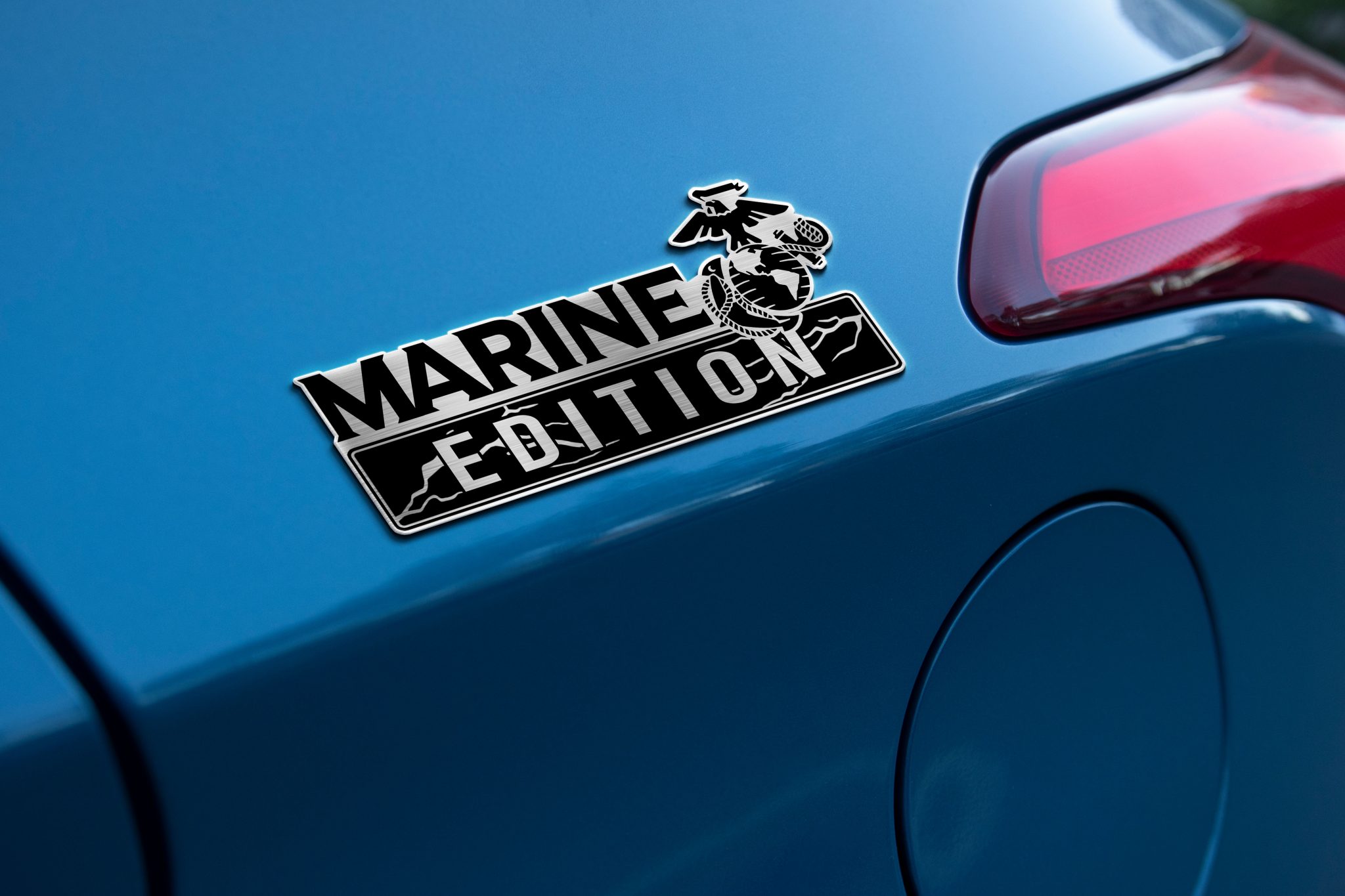 Marine Corps Edition Laser Engraved Car Badge – BohoPride