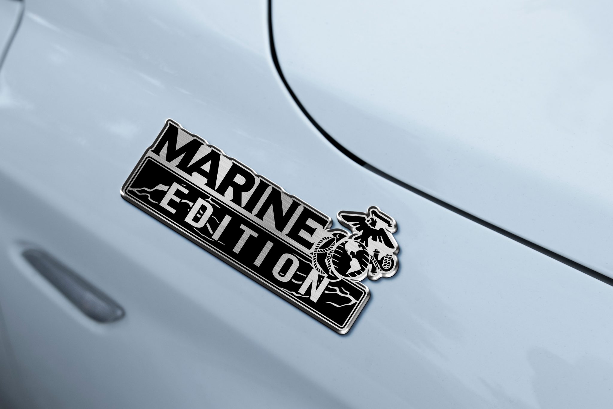 Marine Corps Edition Laser Engraved Car Badge – BohoPride