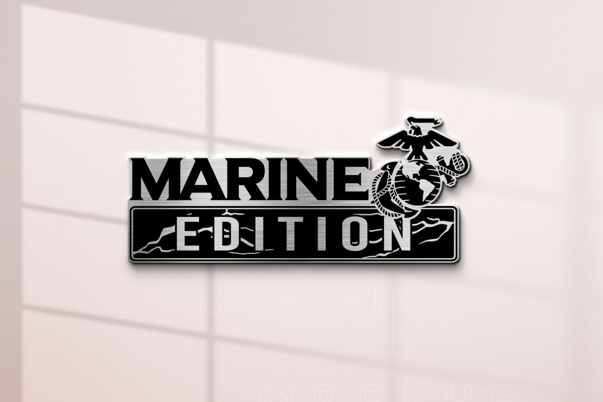 Marine Corps Edition Laser Engraved Car Badge – BohoPride