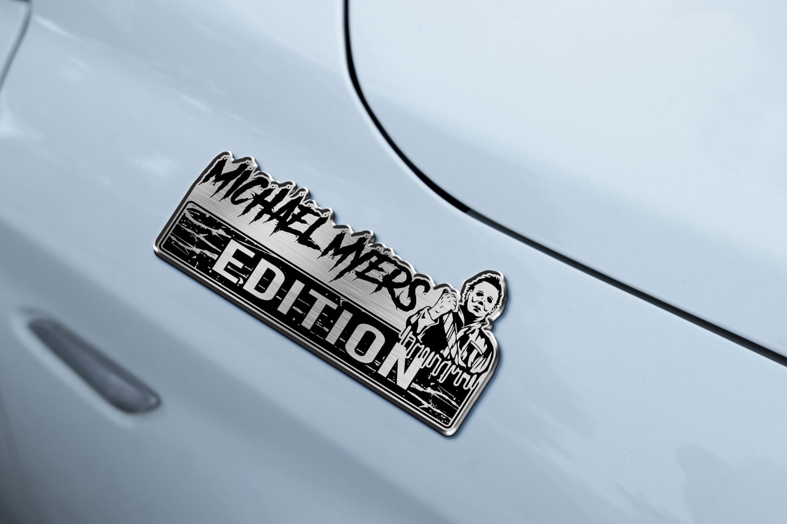 Michael Myers Edition Laser Engraved Car Name Emblem – BohoPride