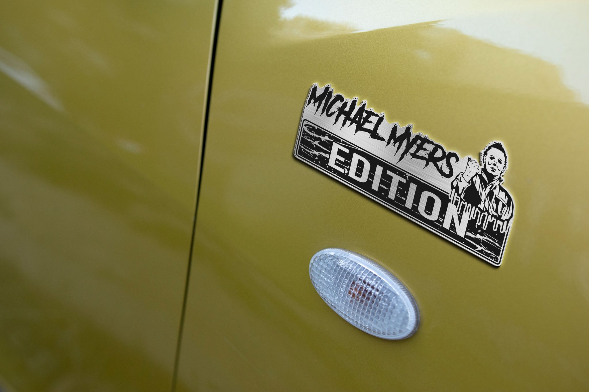Michael Myers Edition Laser Engraved Car Name Emblem – BohoPride