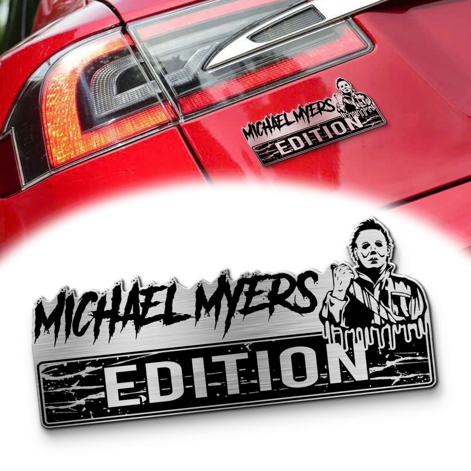 Michael Myers Edition Laser Engraved Car Name Emblem – BohoPride