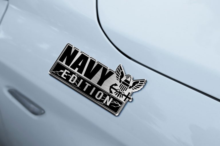 Navy Eagle Edition Laser Engraved Car Badge – BohoPride