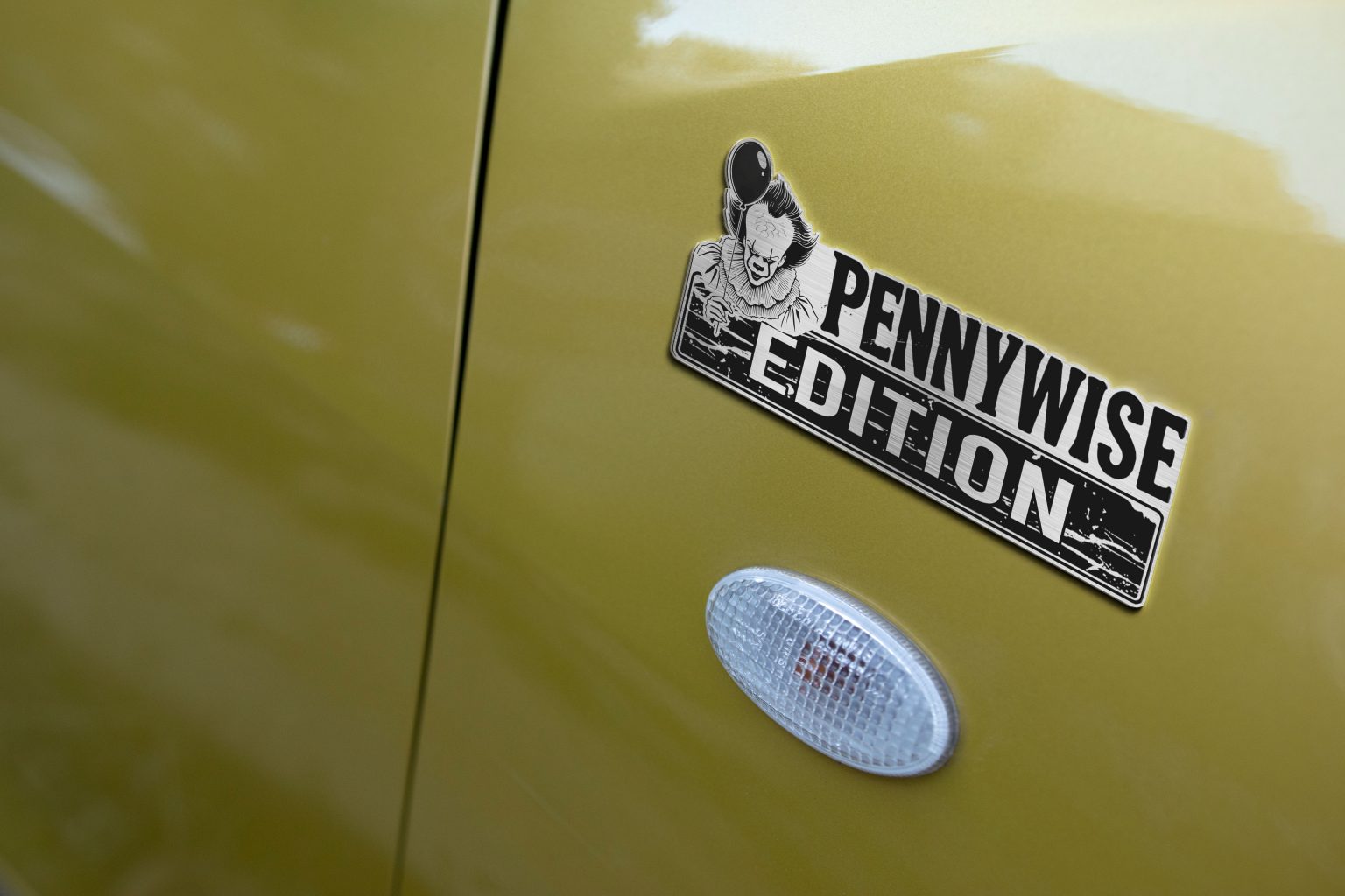 Pennywise Edition Laser Engraved Car Name Emblem – BohoPride