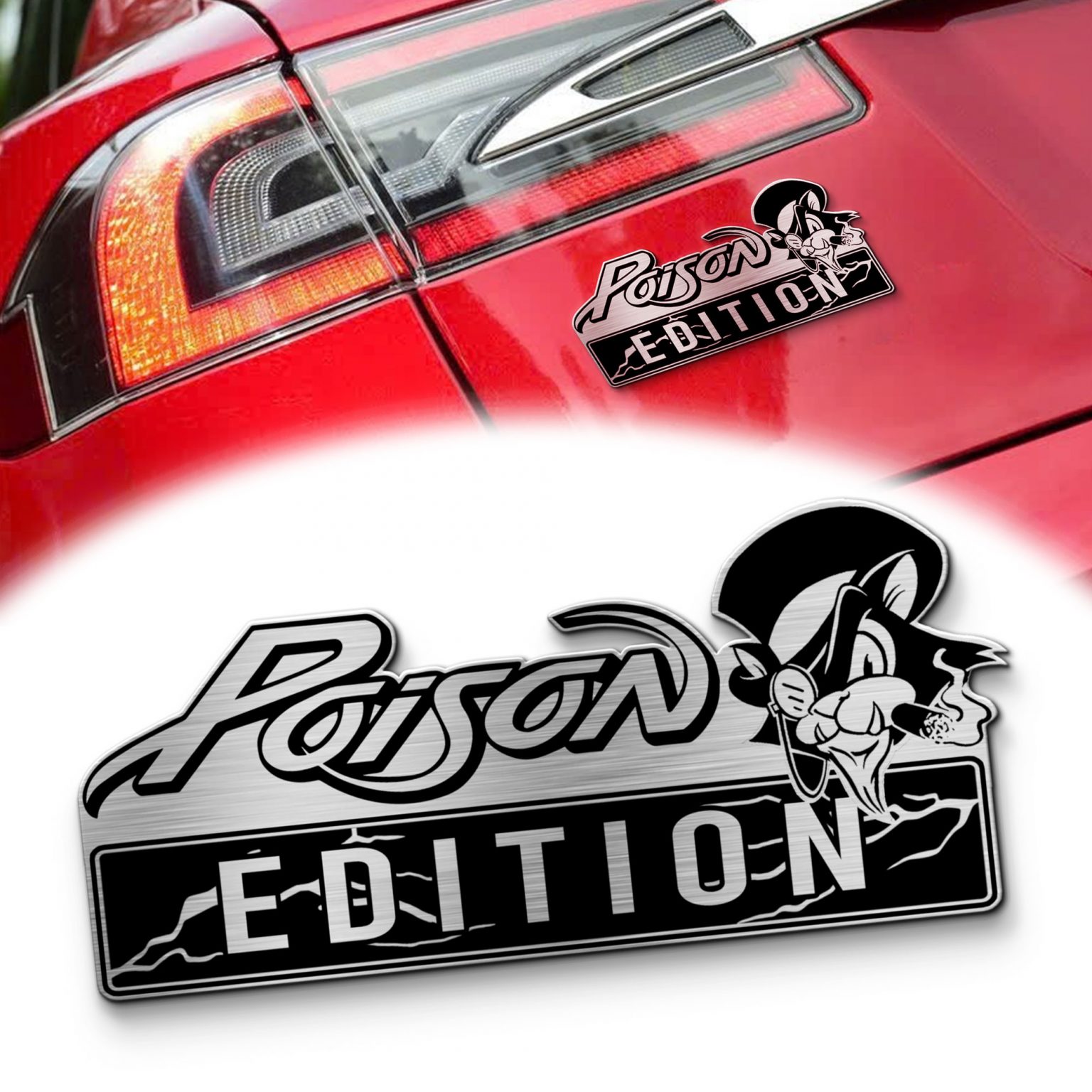 Poison Edition Laser Engraved Car Name Emblem – BohoPride