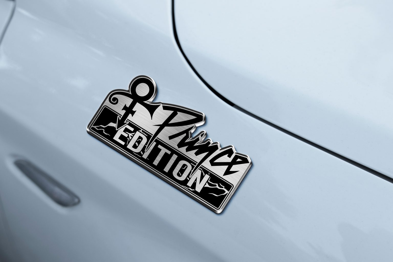 Prince Edition Laser Engraved Car Name Emblem – BohoPride