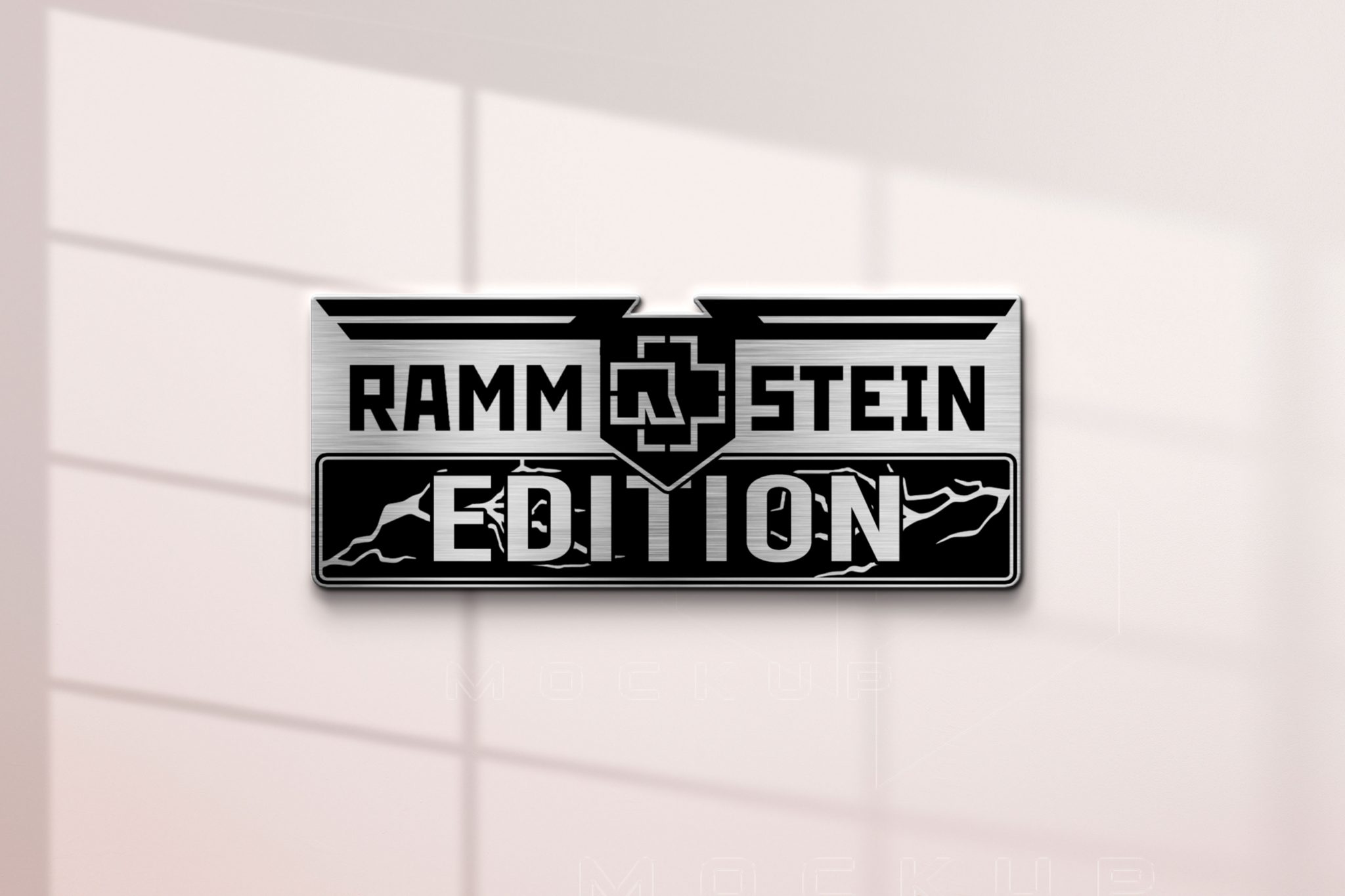Rammstein Edition Laser Engraved Car Name Emblem – BohoPride