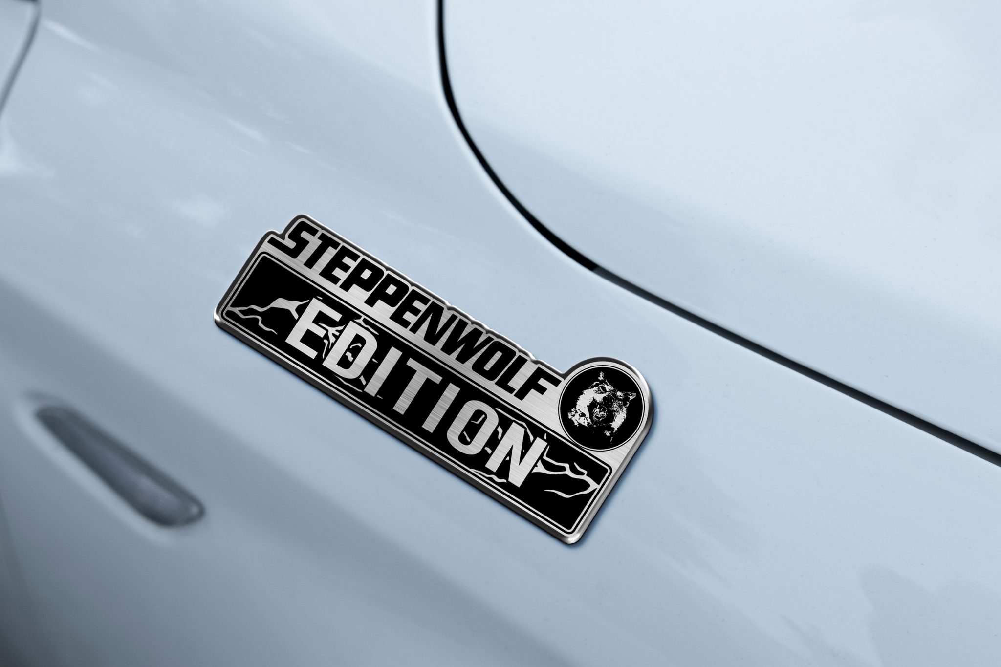 Steppenwolf Edition Laser Engraved Car Name Emblem – BohoPride