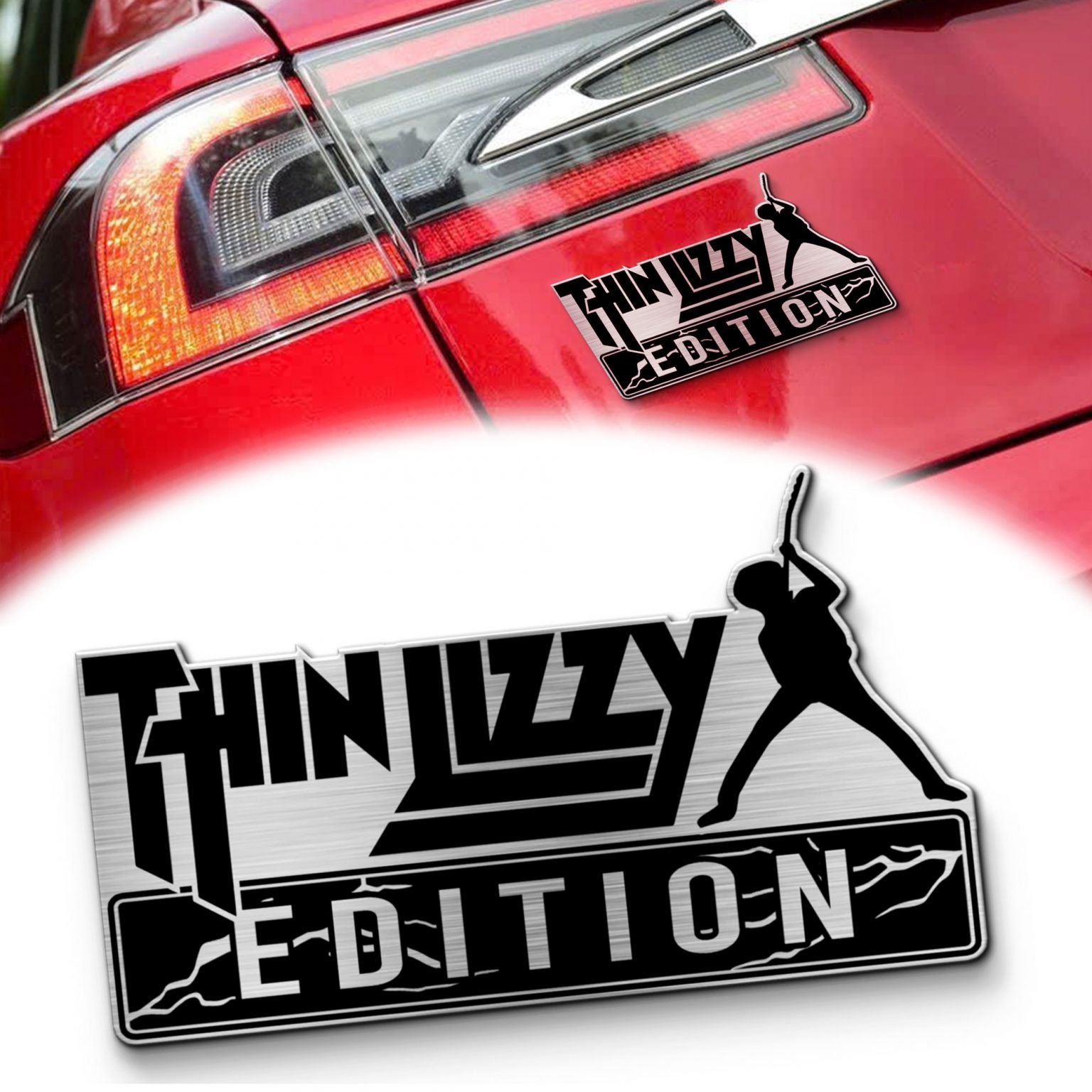 Thin Lizzy Edition Laser Engraved Car Name Emblem – BohoPride