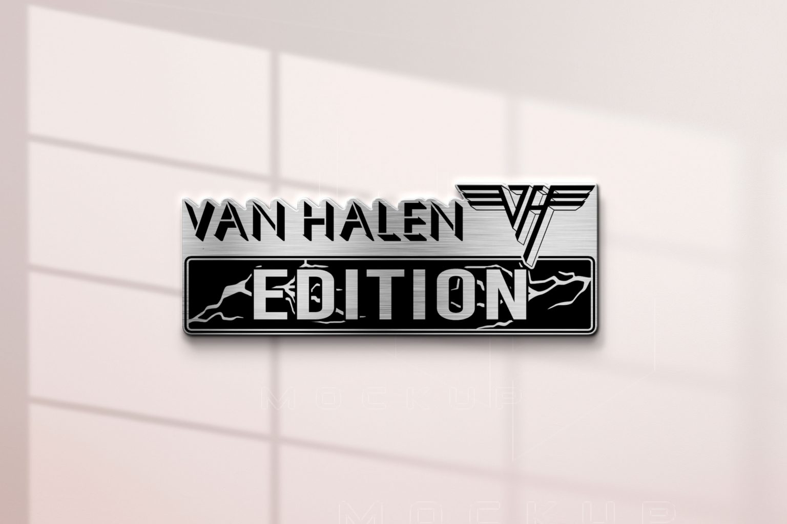 Van Halen Edition Laser Engraved Car Name Emblem – BohoPride