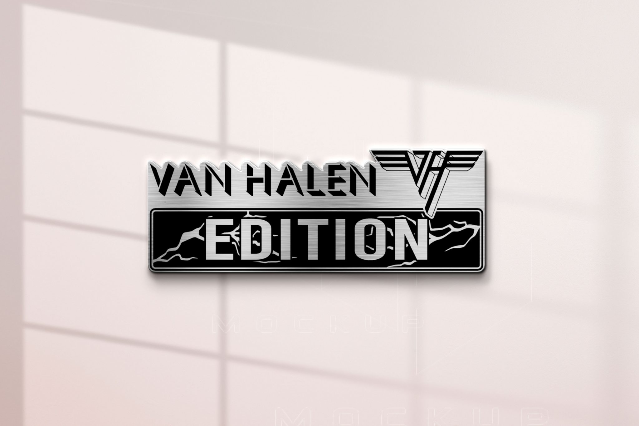 Van Halen Edition Laser Engraved Car Name Emblem – BohoPride