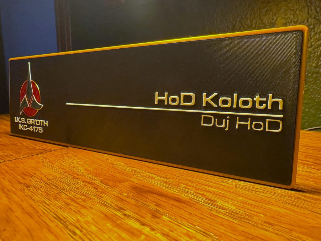 Star Trek Klingon Personalized Sign – BohoPride