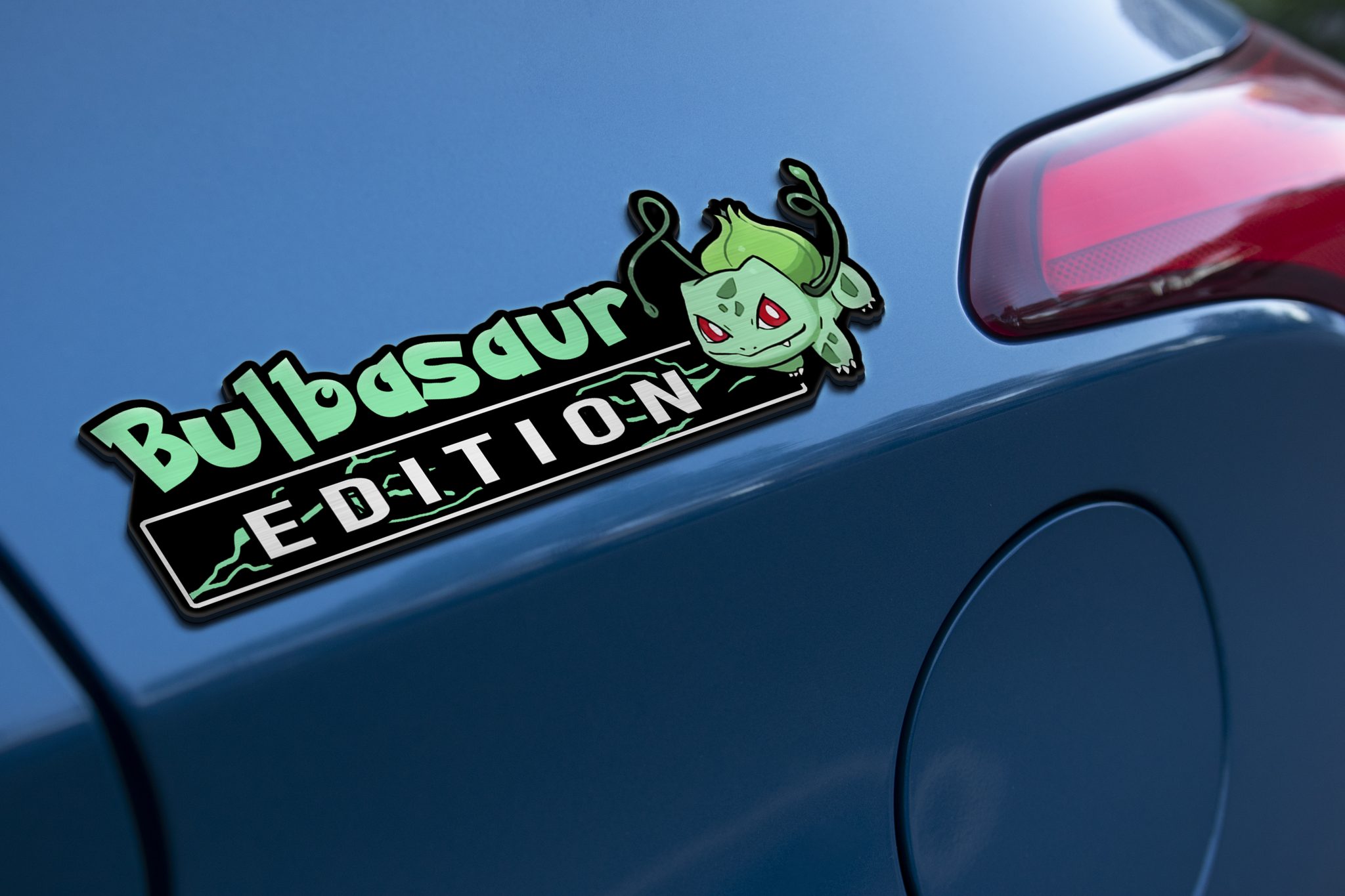 Bulbasaur Edition Laser Engraved Car Emblem – BohoPride