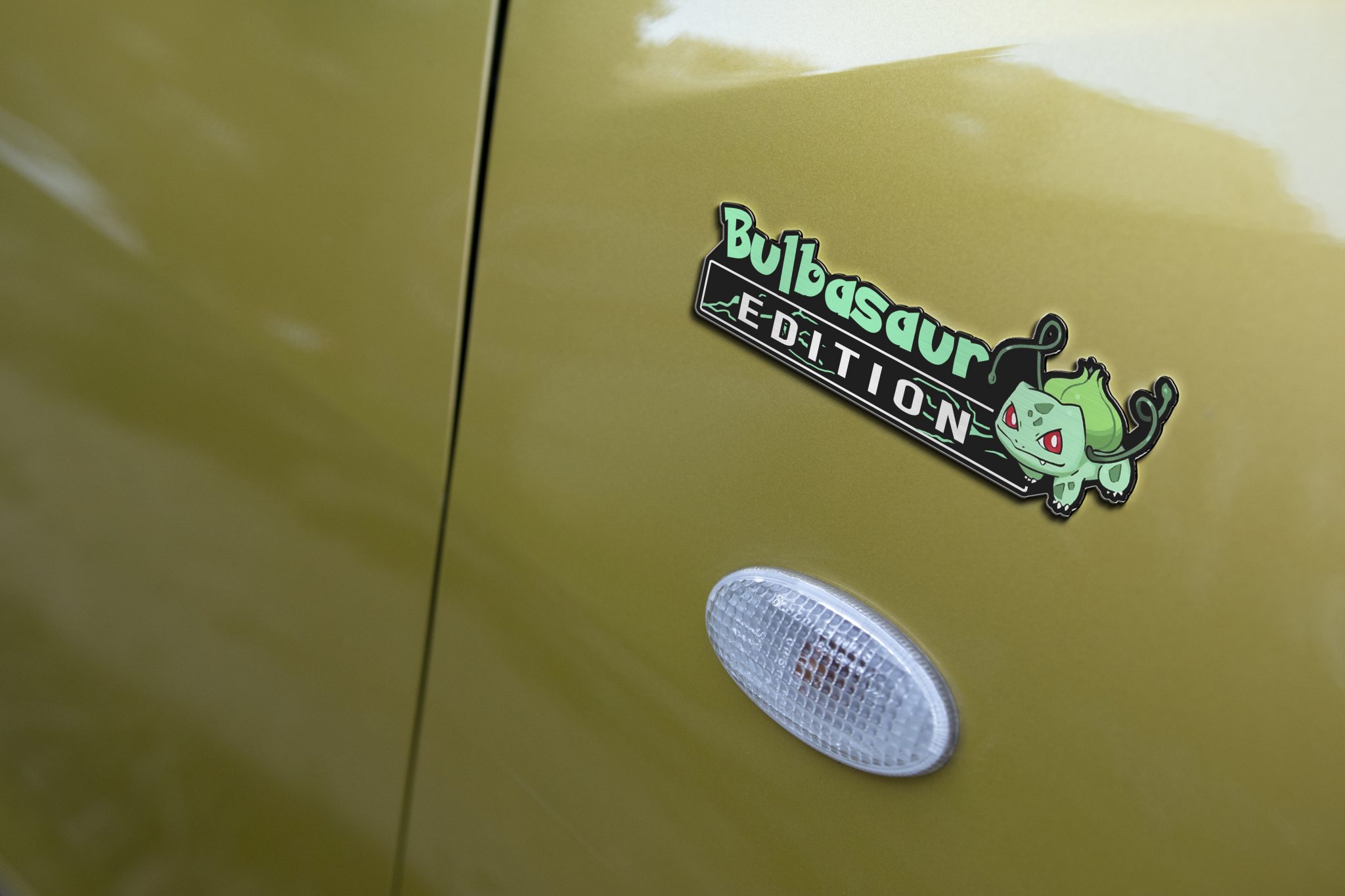 Bulbasaur Edition Laser Engraved Car Emblem – BohoPride
