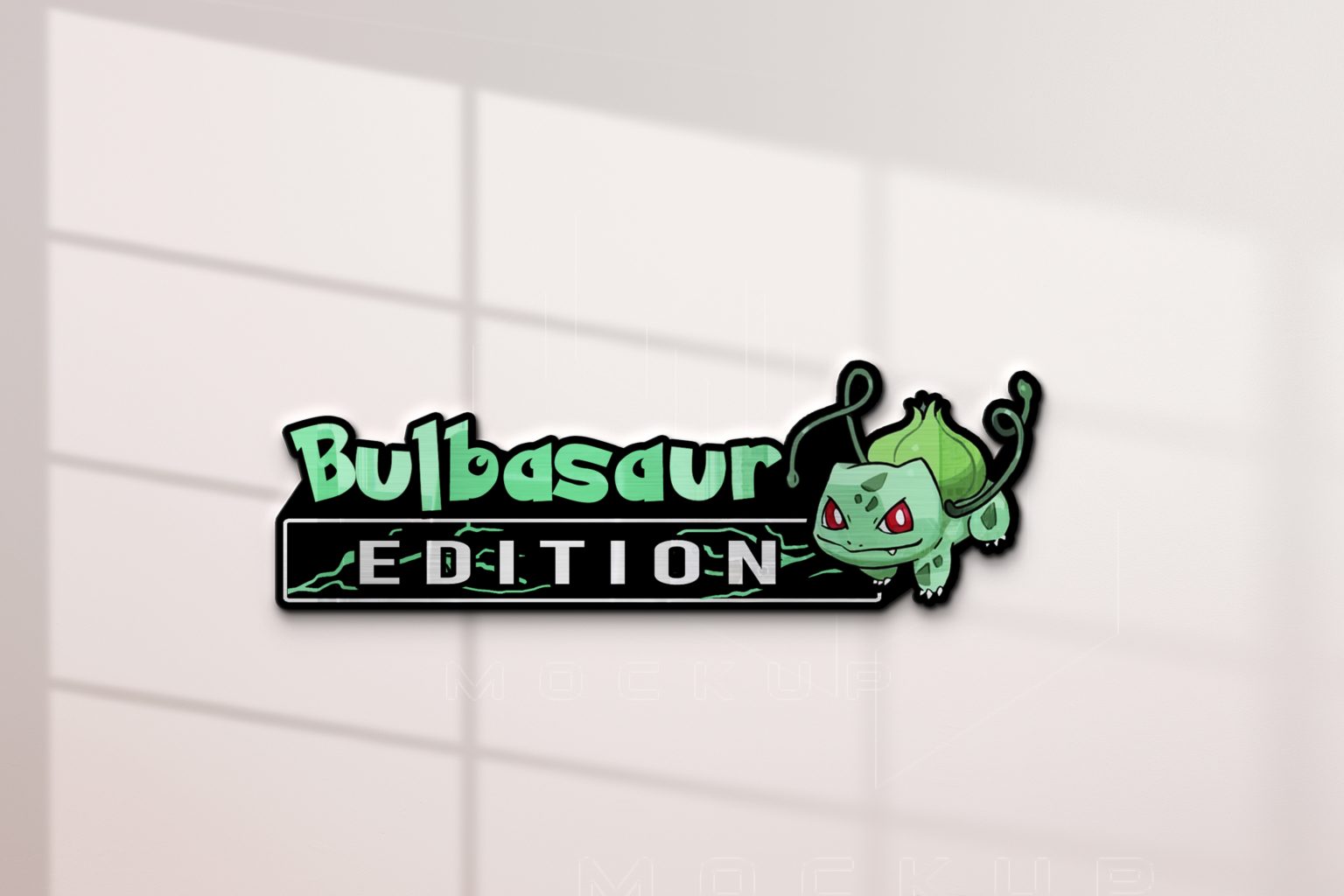 Bulbasaur Edition Laser Engraved Car Emblem – BohoPride