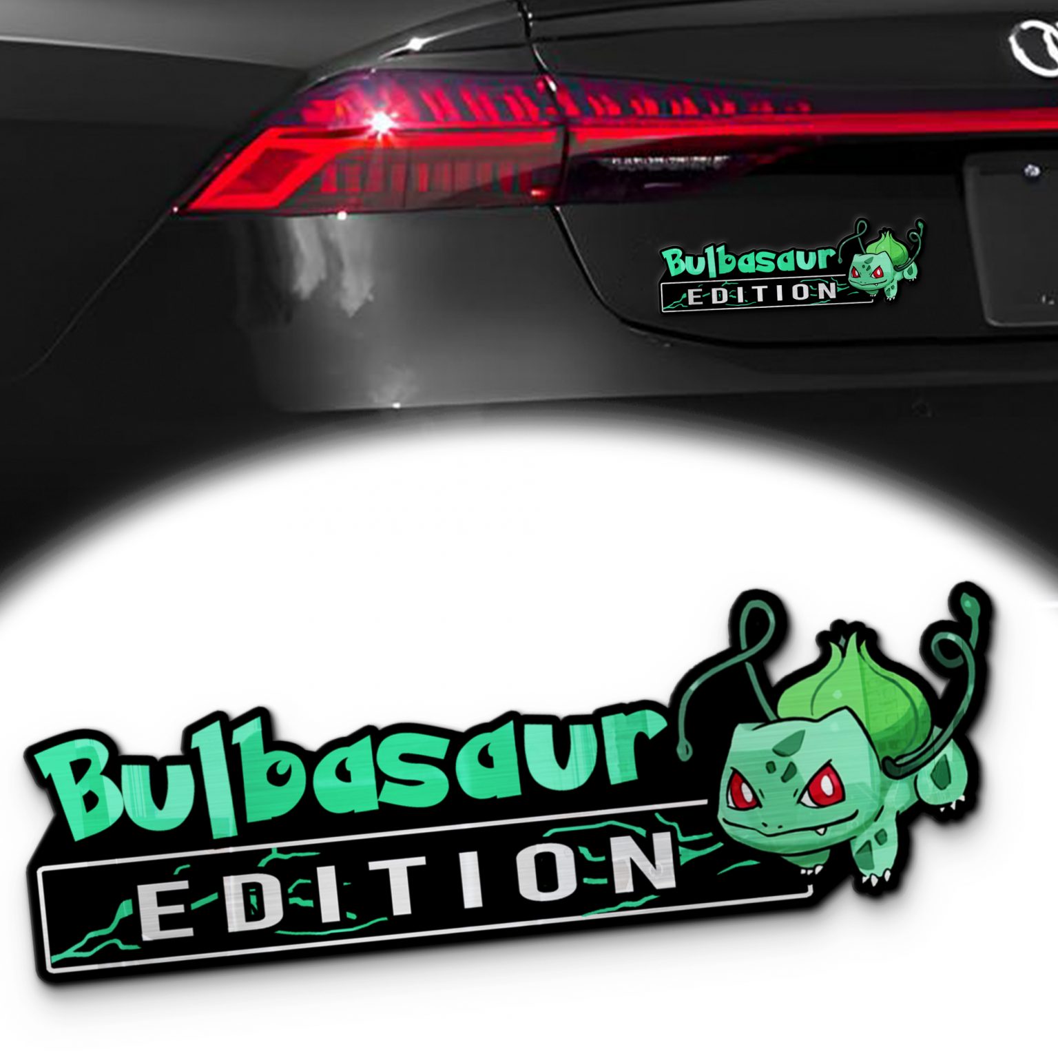 Bulbasaur Edition Laser Engraved Car Emblem – BohoPride