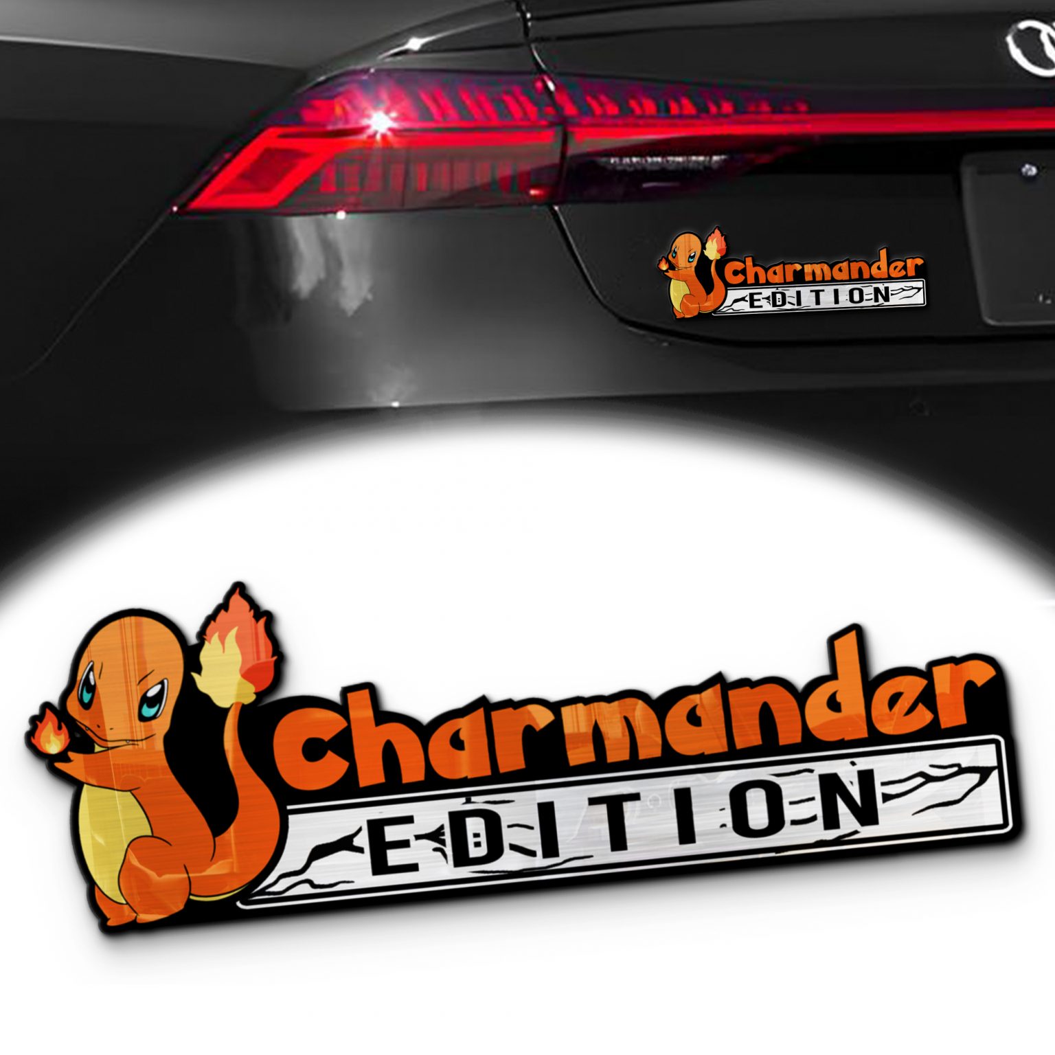 Charmander Edition Laser Engraved Car Emblem – BohoPride