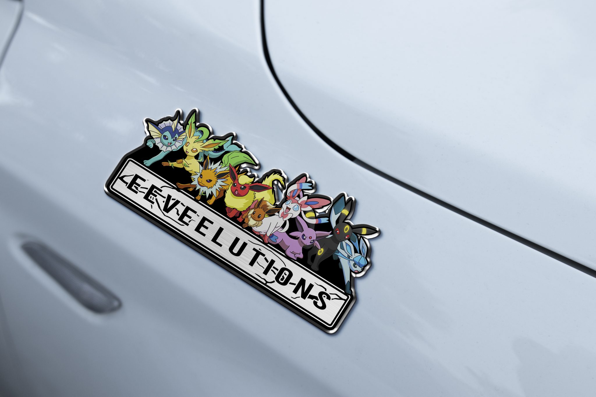 Eeveelution Edition Laser Engraved Car Name – BohoPride