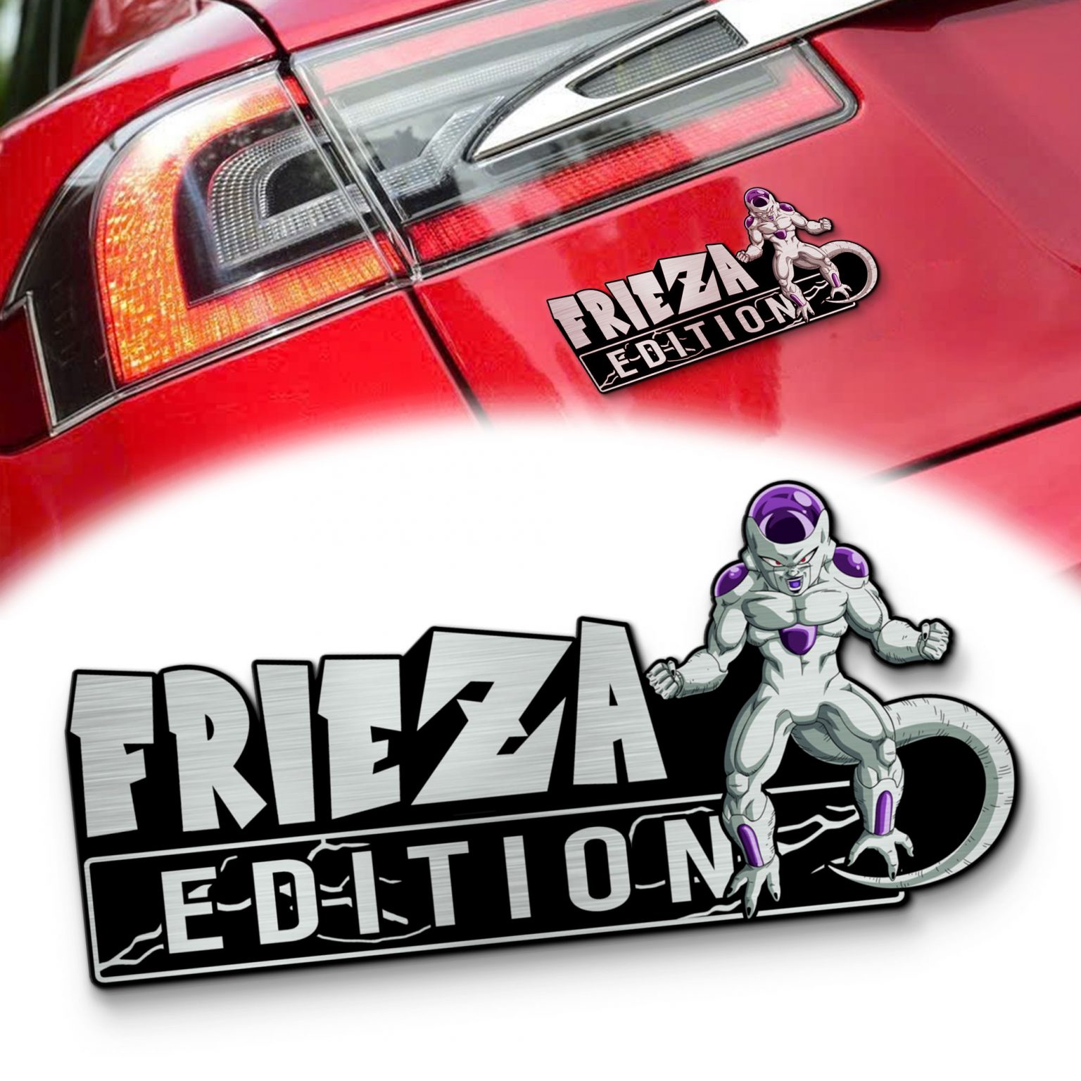 Frieza Edition Laser-Engraved Car Badge – BohoPride