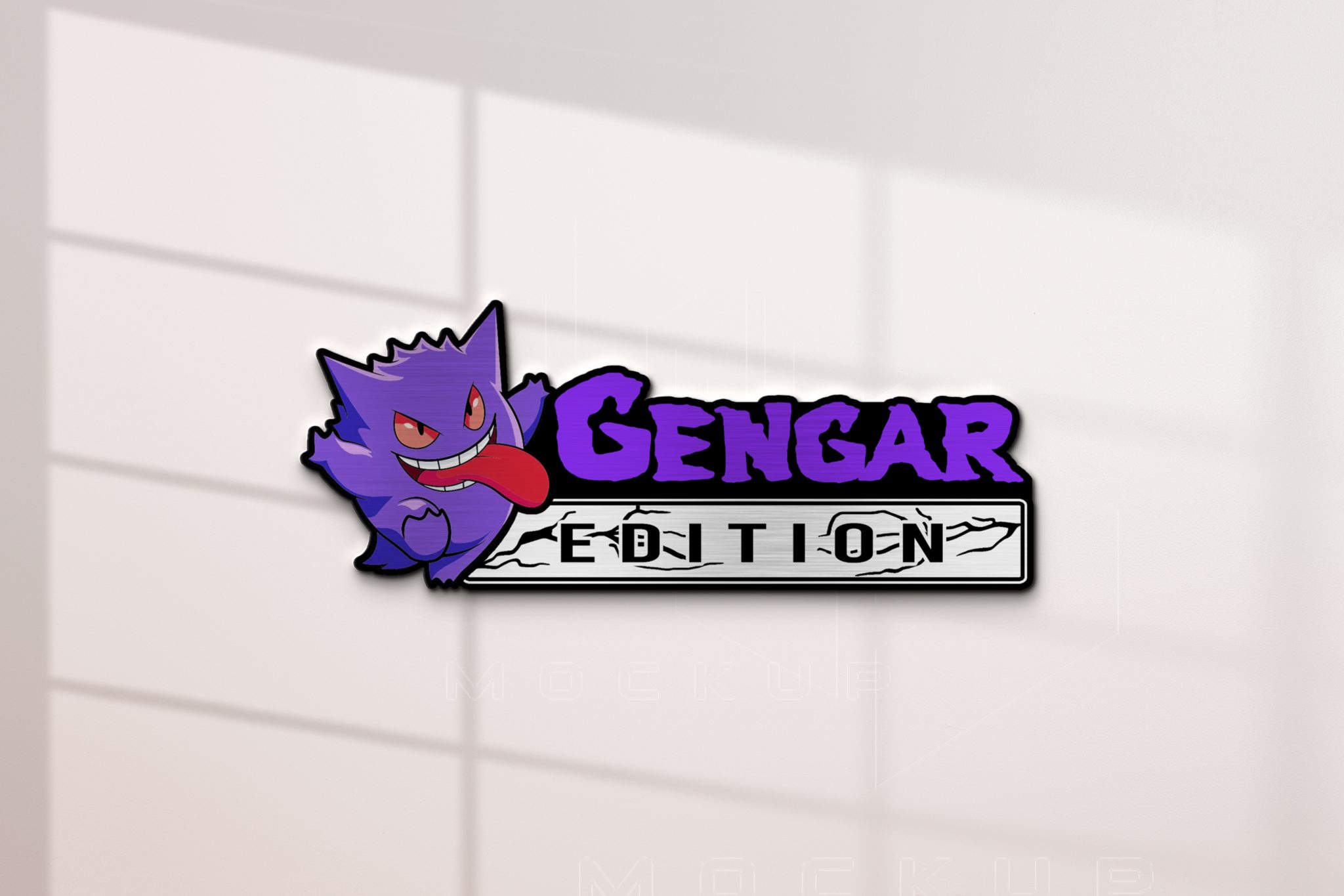 Gengar Edition Laser Engraved Car Emblem – BohoPride