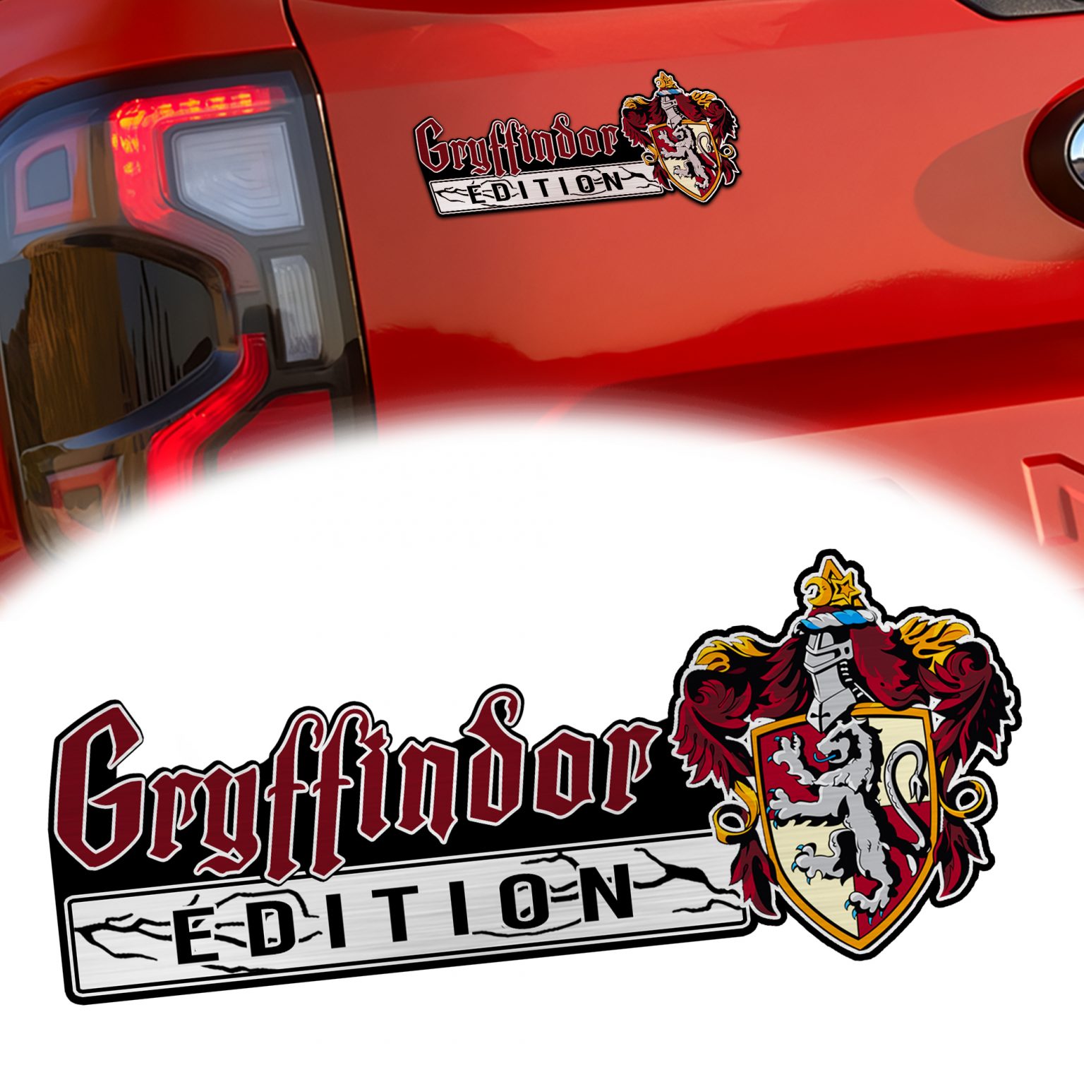 Gryffindor Edition Laser Engraved Car Emblem Version 2 – BohoPride